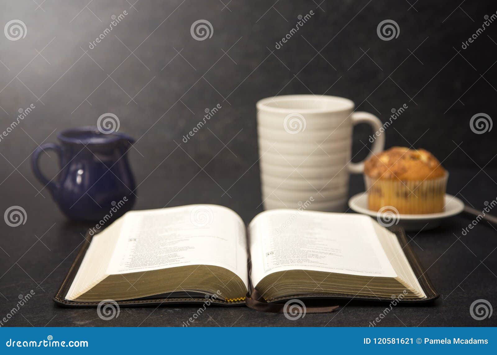 Morning Bible Study stock image. Image of large, breakfast - 120581621
