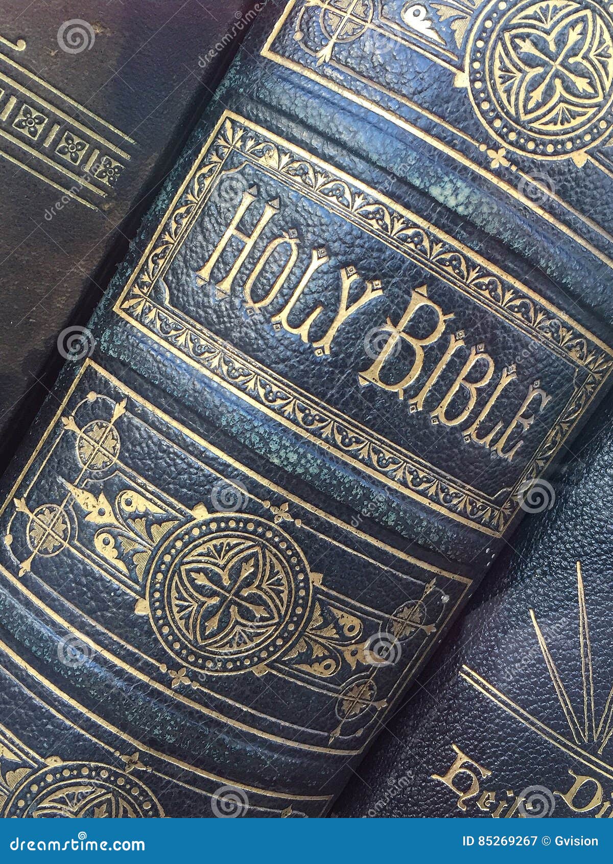 Illustrated Old Bible Royalty-Free Stock Photo | CartoonDealer.com ...