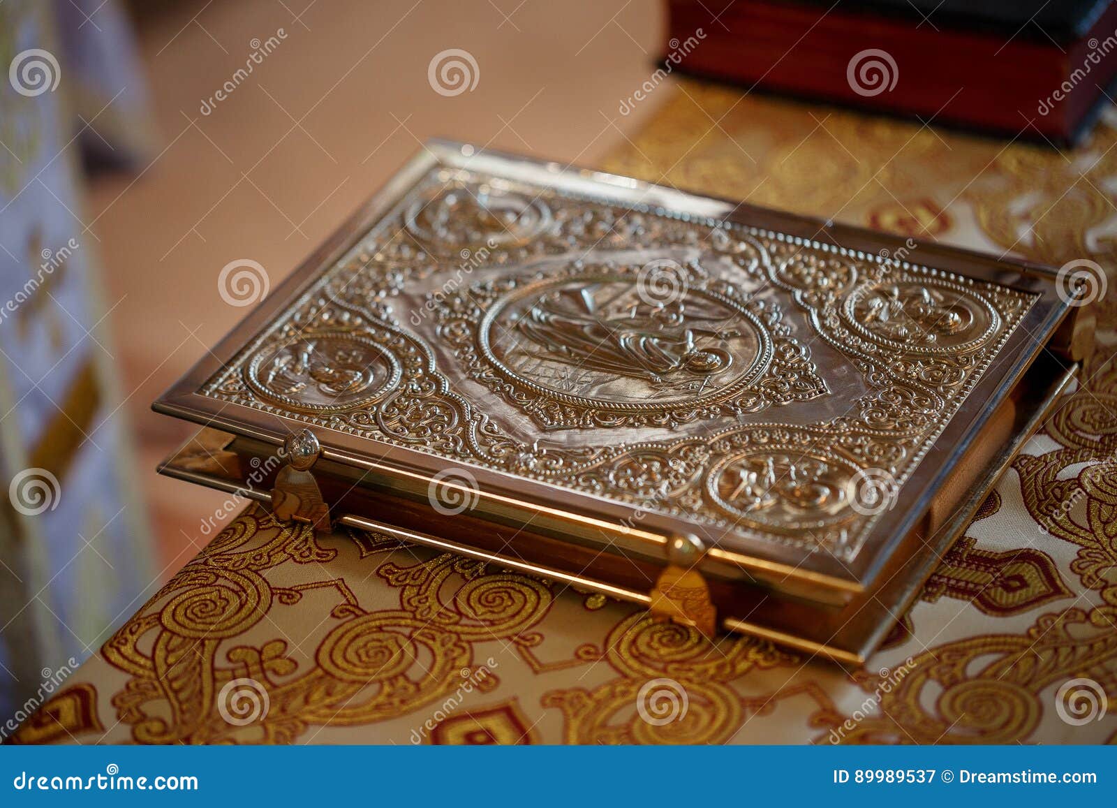Holy bible on the table stock image. Image of book, catholicism - 89989537