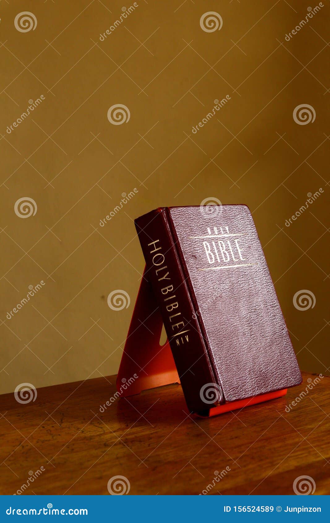 Holy Bible on a table stock image. Image of story, bible - 156524589