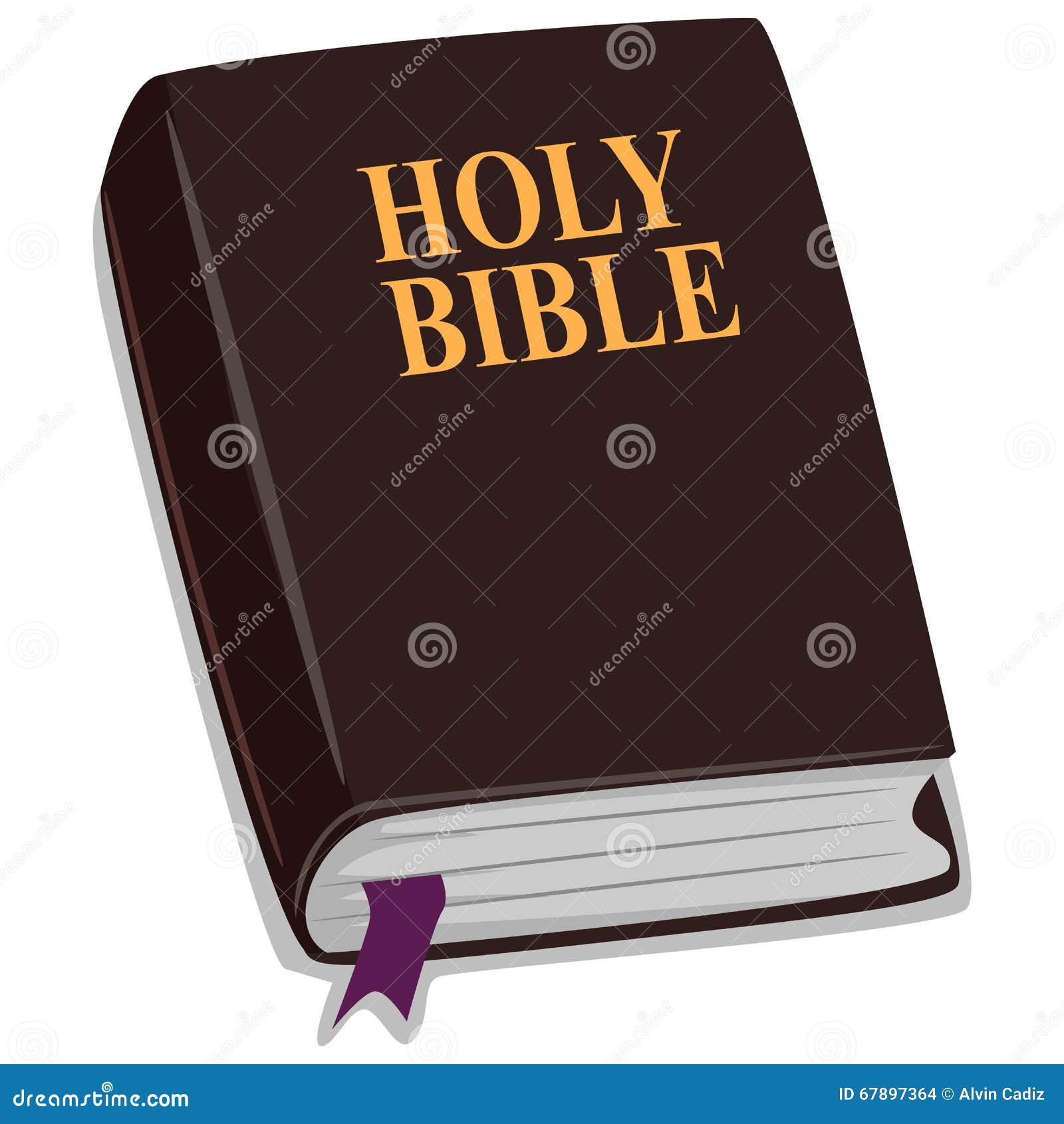 Holy Bible stock vector. Illustration of religion, bookmark - 67897364