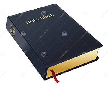 Holy Bible on White Background Stock Vector - Illustration of christian ...
