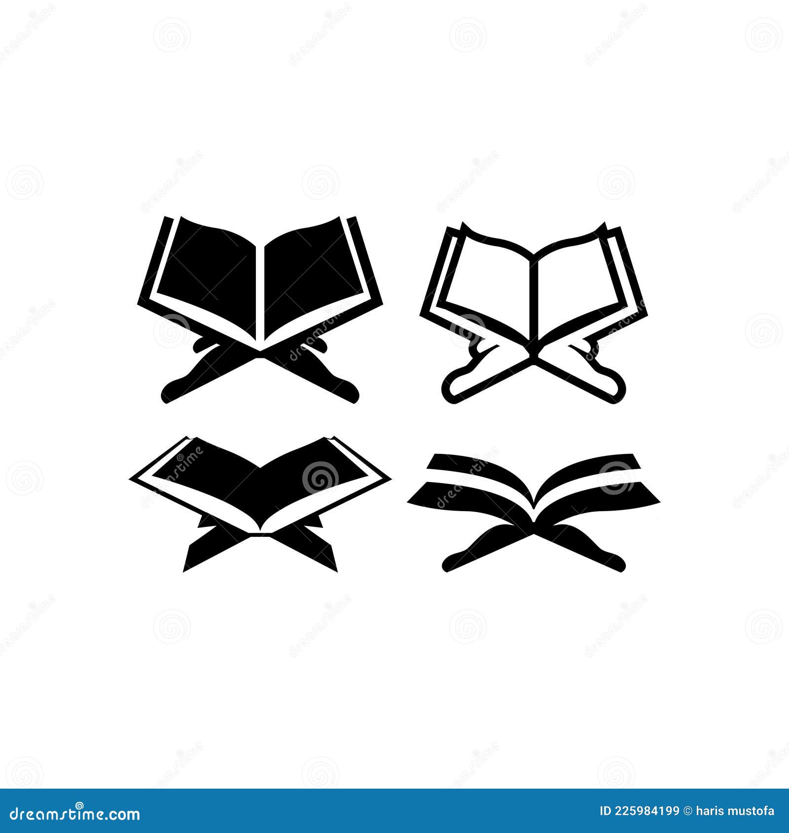 Holy Book Quran Icon Design Set Bundle Template Isolated Stock Vector ... Holy Book Quran Icon Design Set Bundle Template Isolated Stock Vector ...
