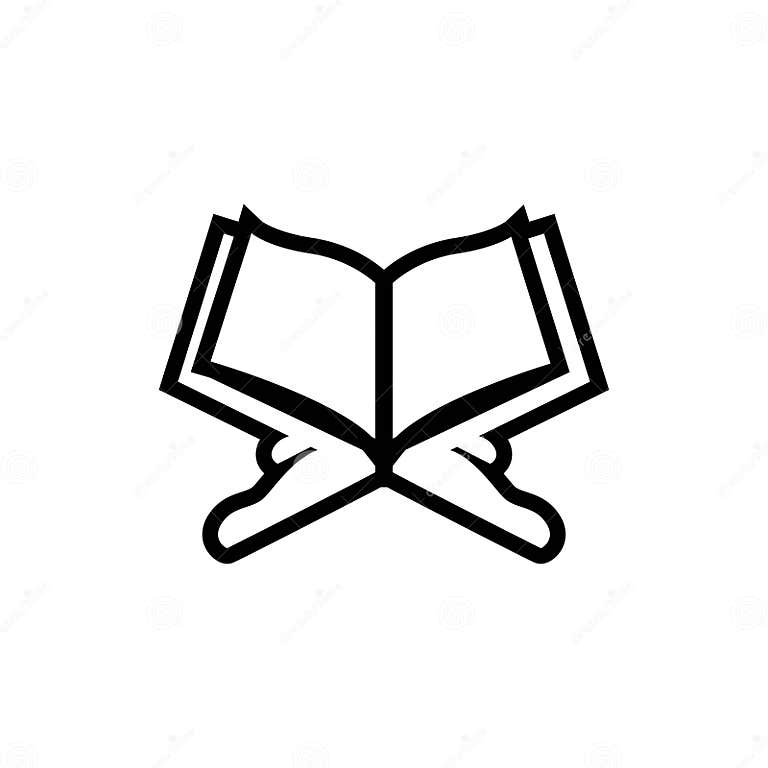 Holy Book Quran Icon Design Template Vector Isolated Stock Illustration ... Holy Book Quran Icon Design Template Vector Isolated Stock Illustration ...