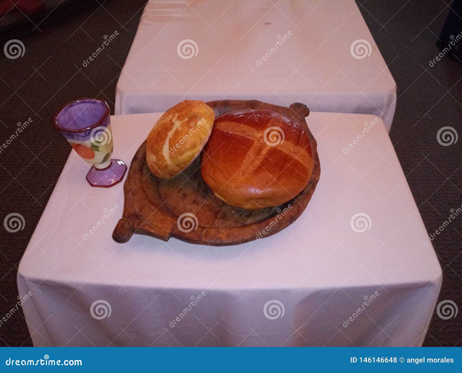 Holy bread stock photo. Image of holy, comunian, bread - 146146648