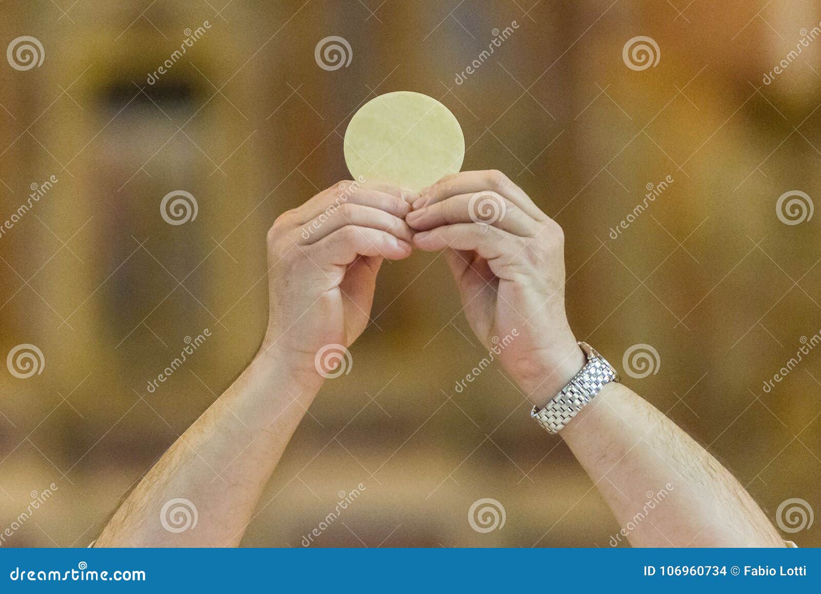 The rite of the Eucharist stock photo. Image of priest - 106960734