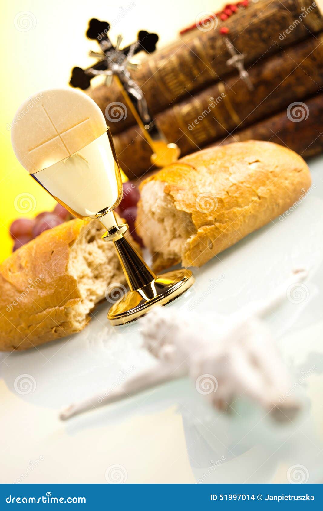 Holy Communion, Bright Background, Saturated Concept Stock Photo ...