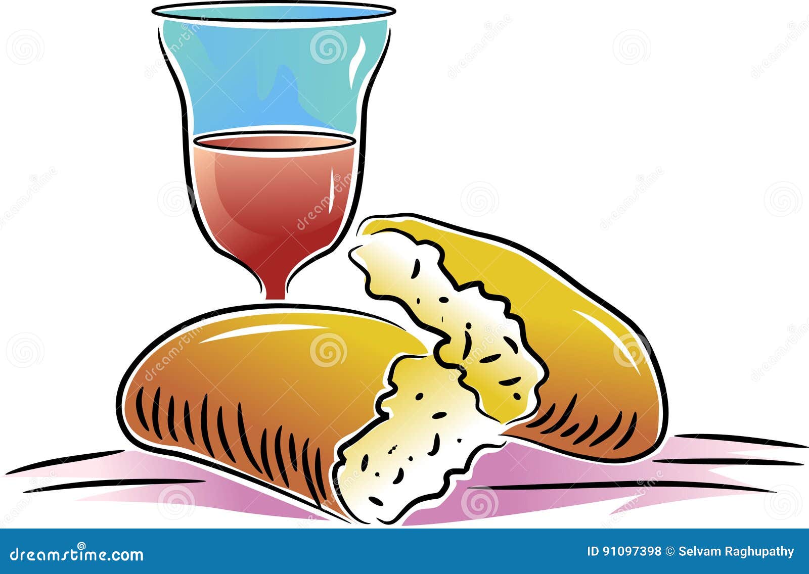 Holy communion stock vector. Illustration of holy, faith - 91097398