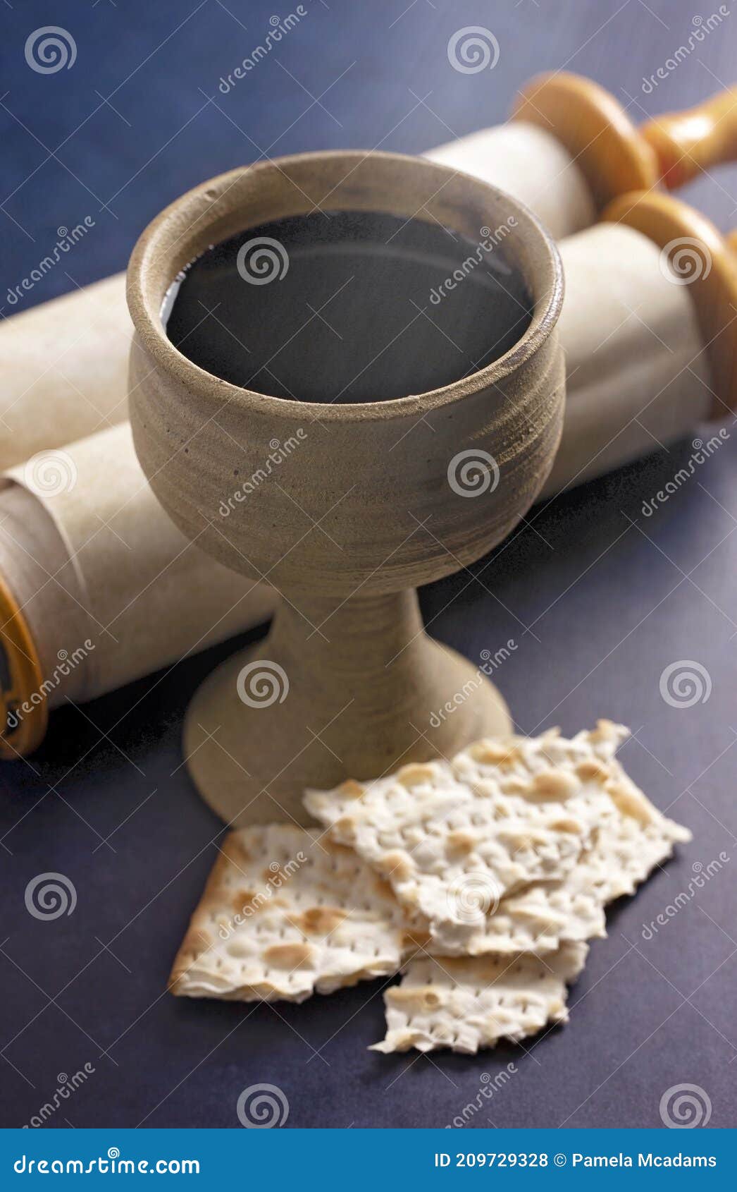 The Holy Communion with a Hebrew Torah Scroll Stock Photo - Image of ...