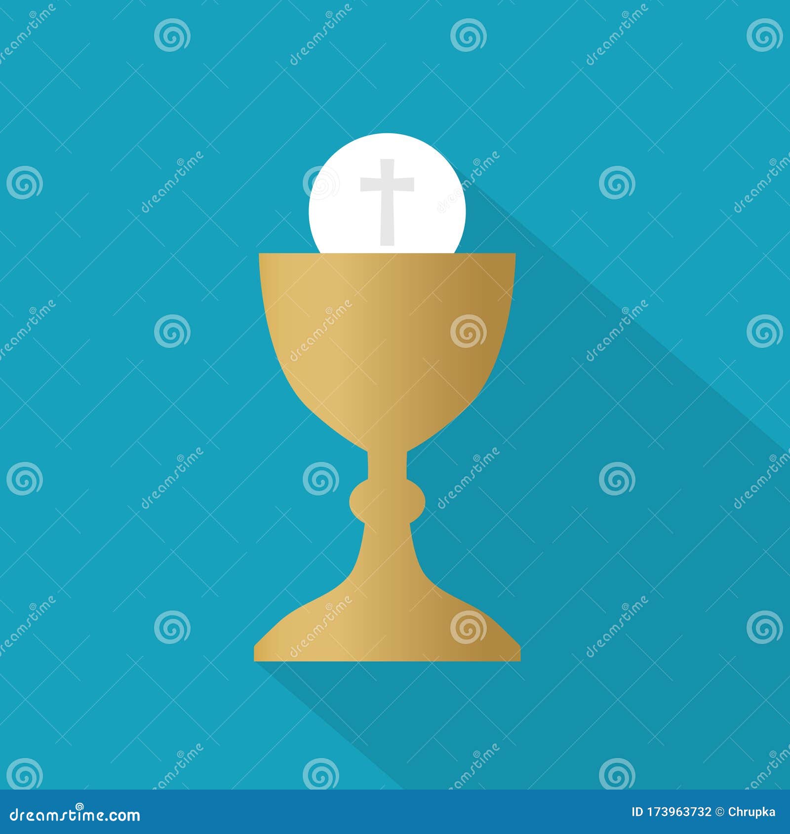 Holy communion icon stock vector. Illustration of gospel - 173963732