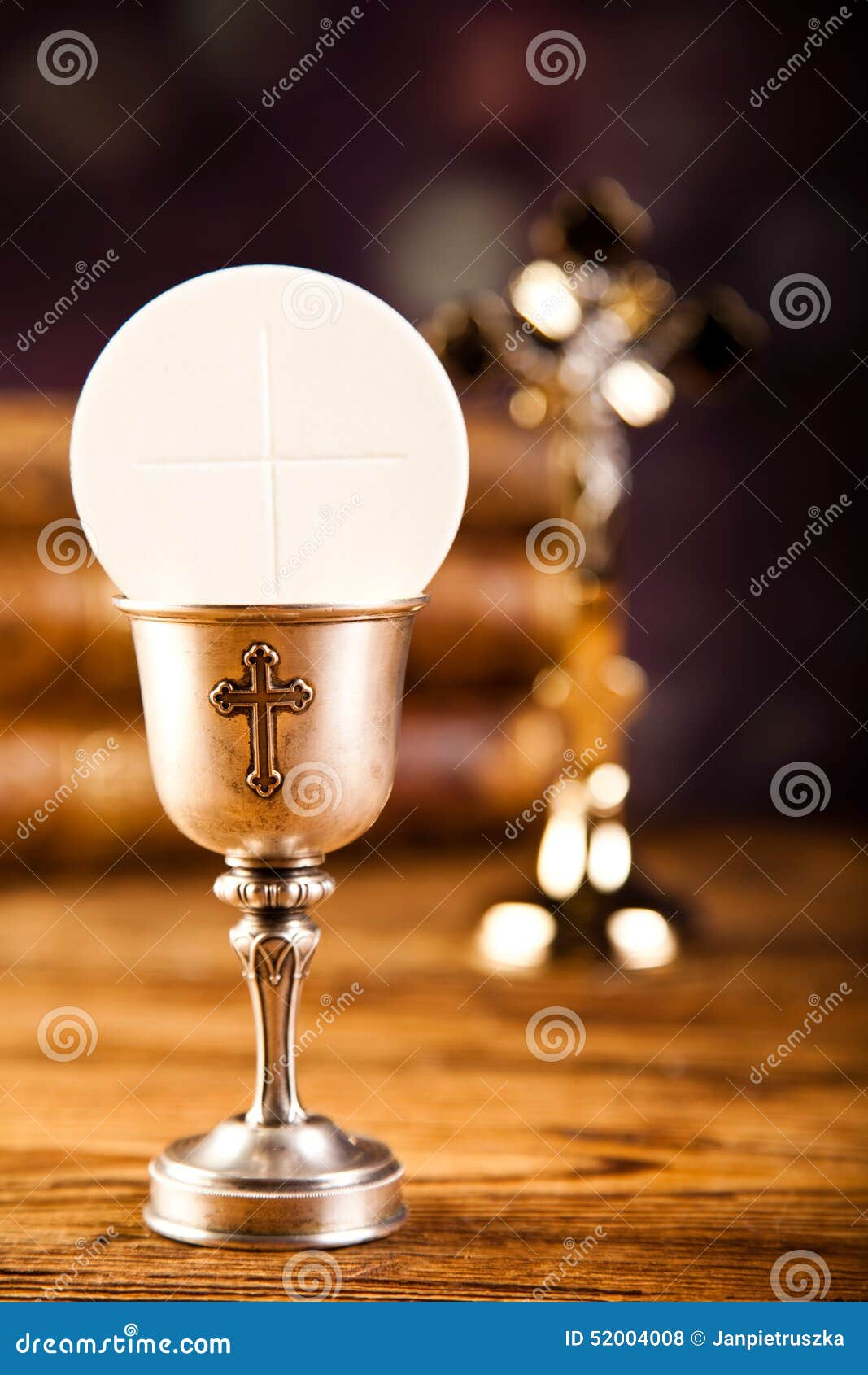 Communion Wafer Hostia Priest In Hands Royalty-Free Stock Photo ...