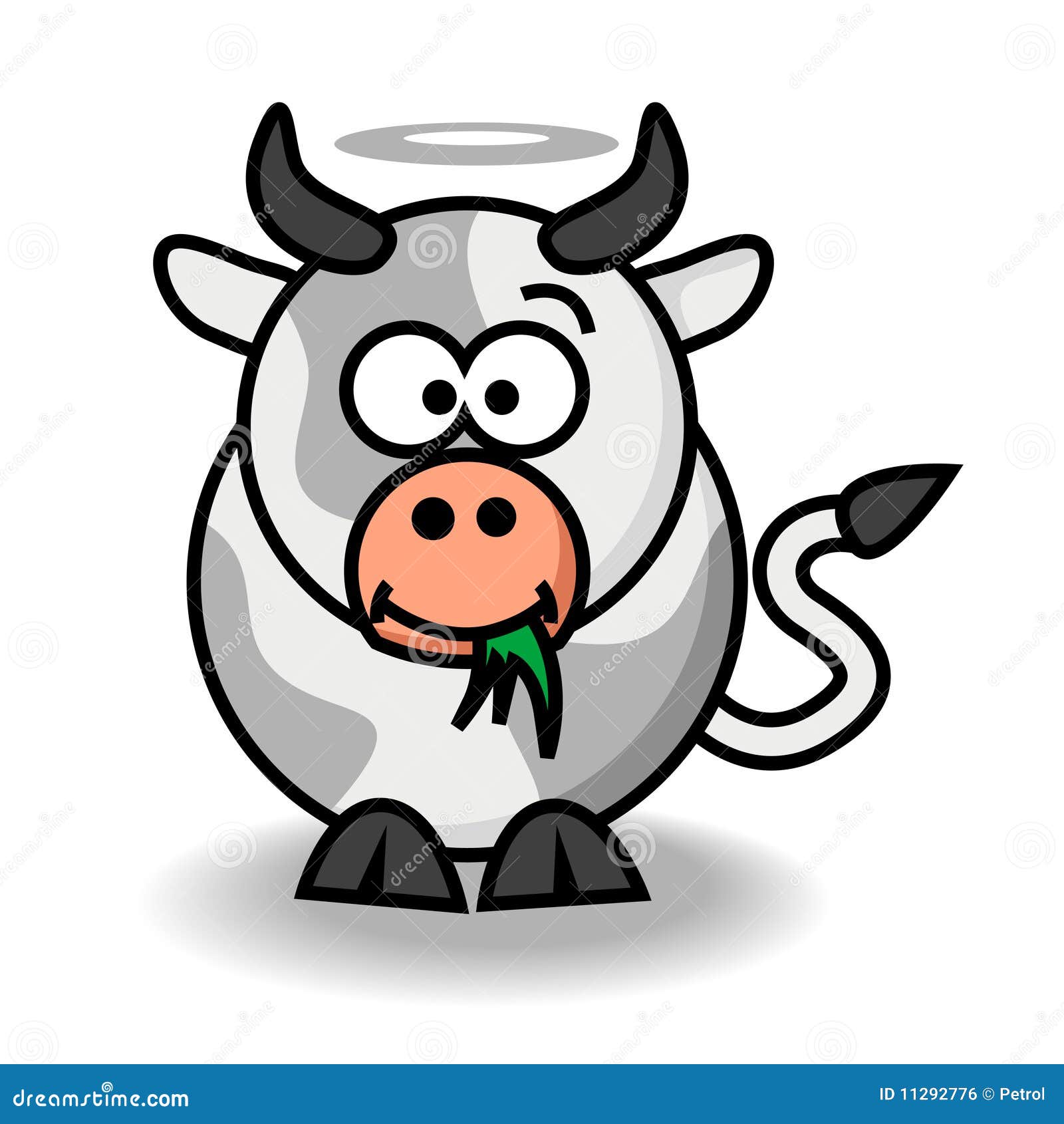 Holy cow stock vector. Illustration of farm, cute, cartoonstyle - 11292776