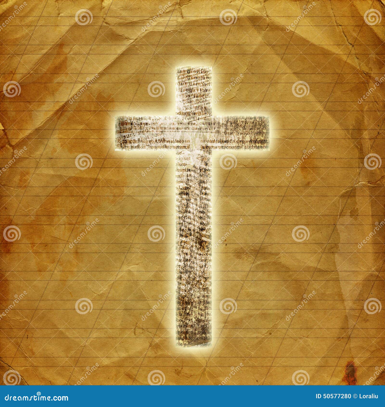 Holy Cross on Abstract Paper Background Stock Illustration ...