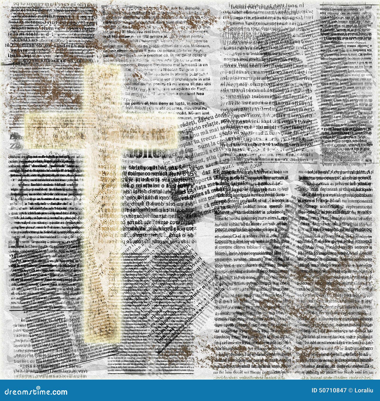 Holy Cross on Abstract Paper Background Stock Illustration ...
