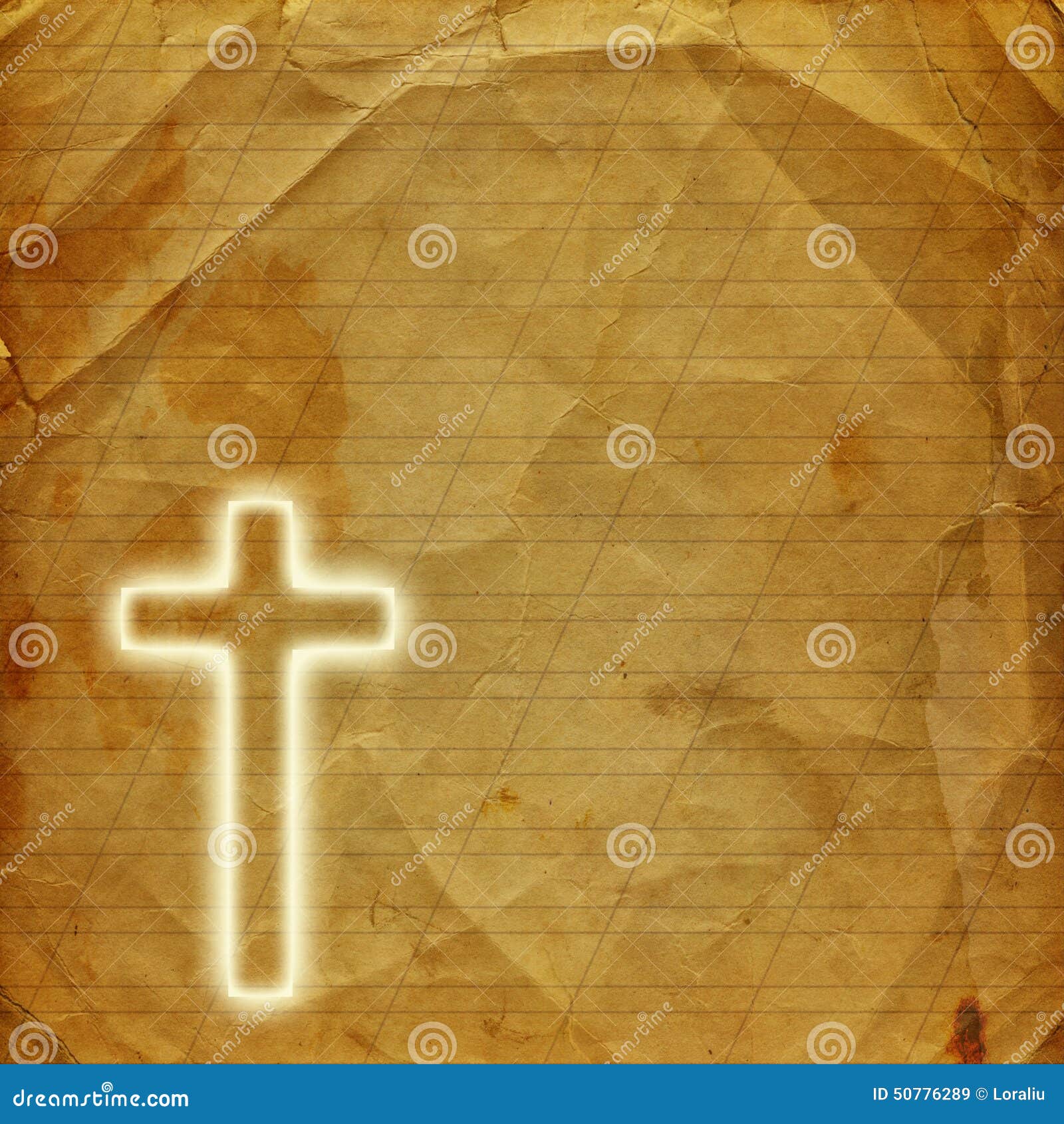 Holy Cross on Abstract Paper Background Stock Illustration ...