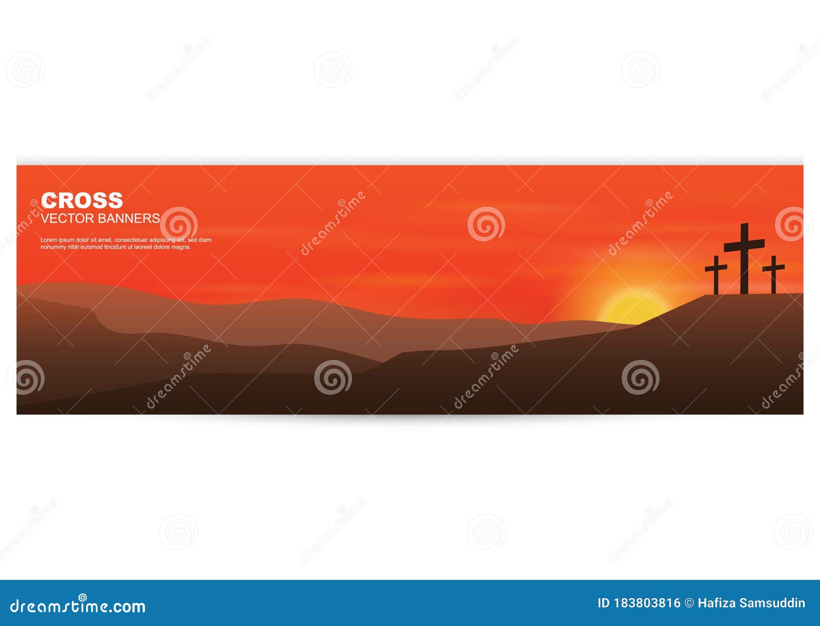 Holy Cross Banner. Vector Illustration Decorative Background Design ...