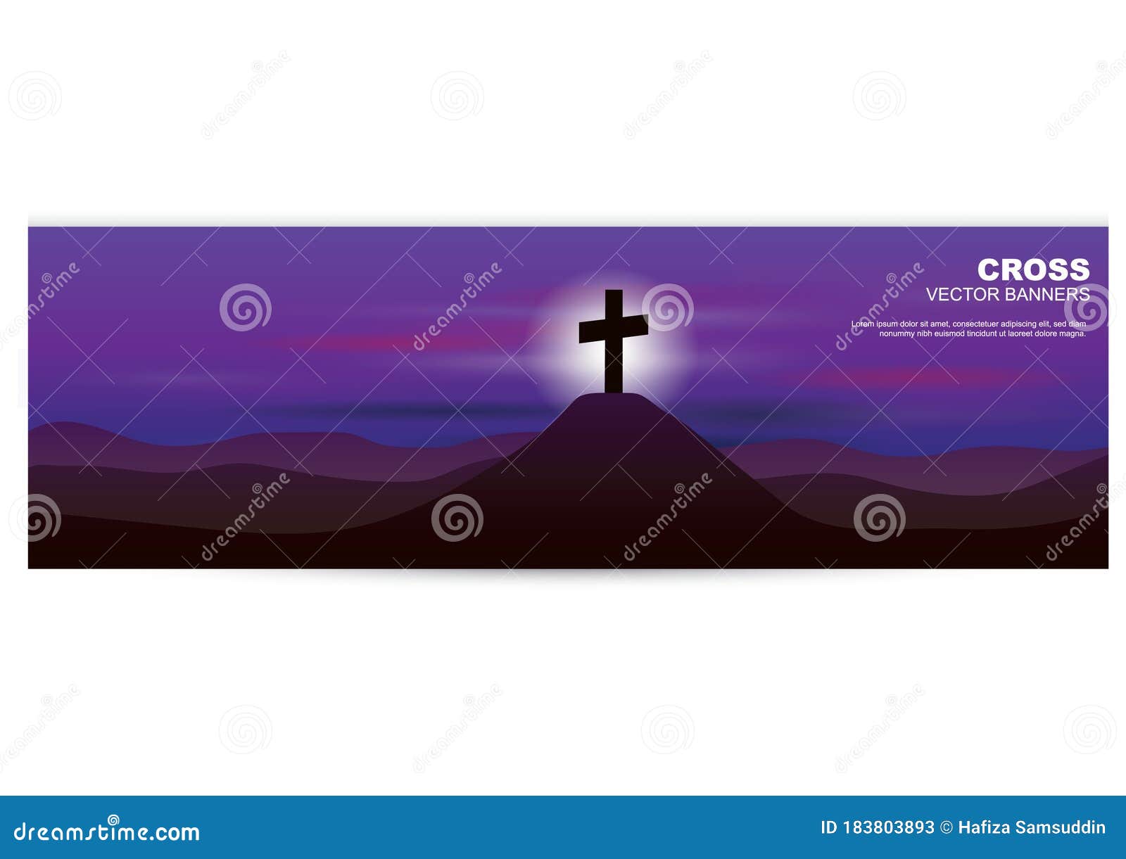 Holy Cross Banner. Vector Illustration Decorative Background Design ...
