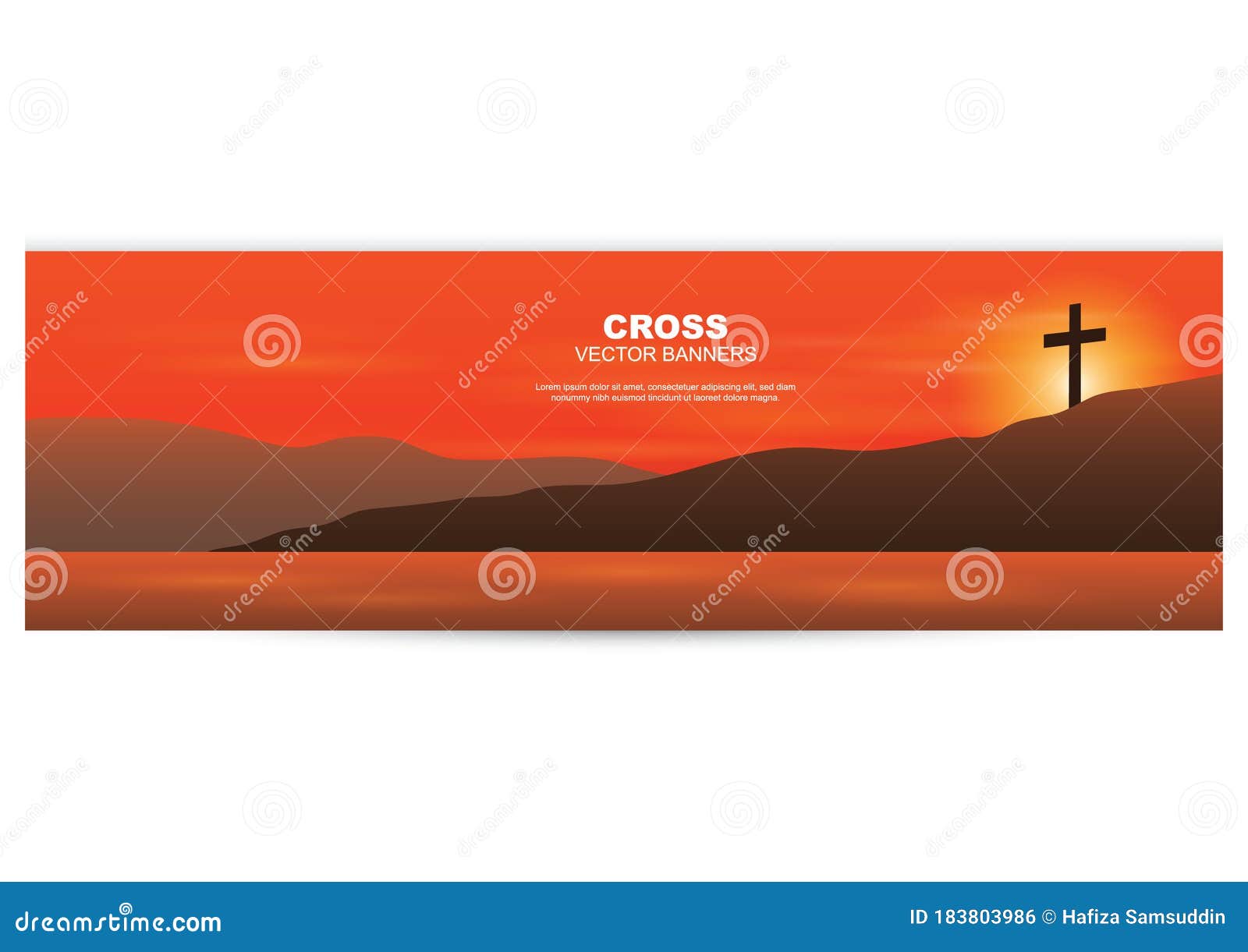 Holy Cross Banner. Vector Illustration Decorative Background Design ...