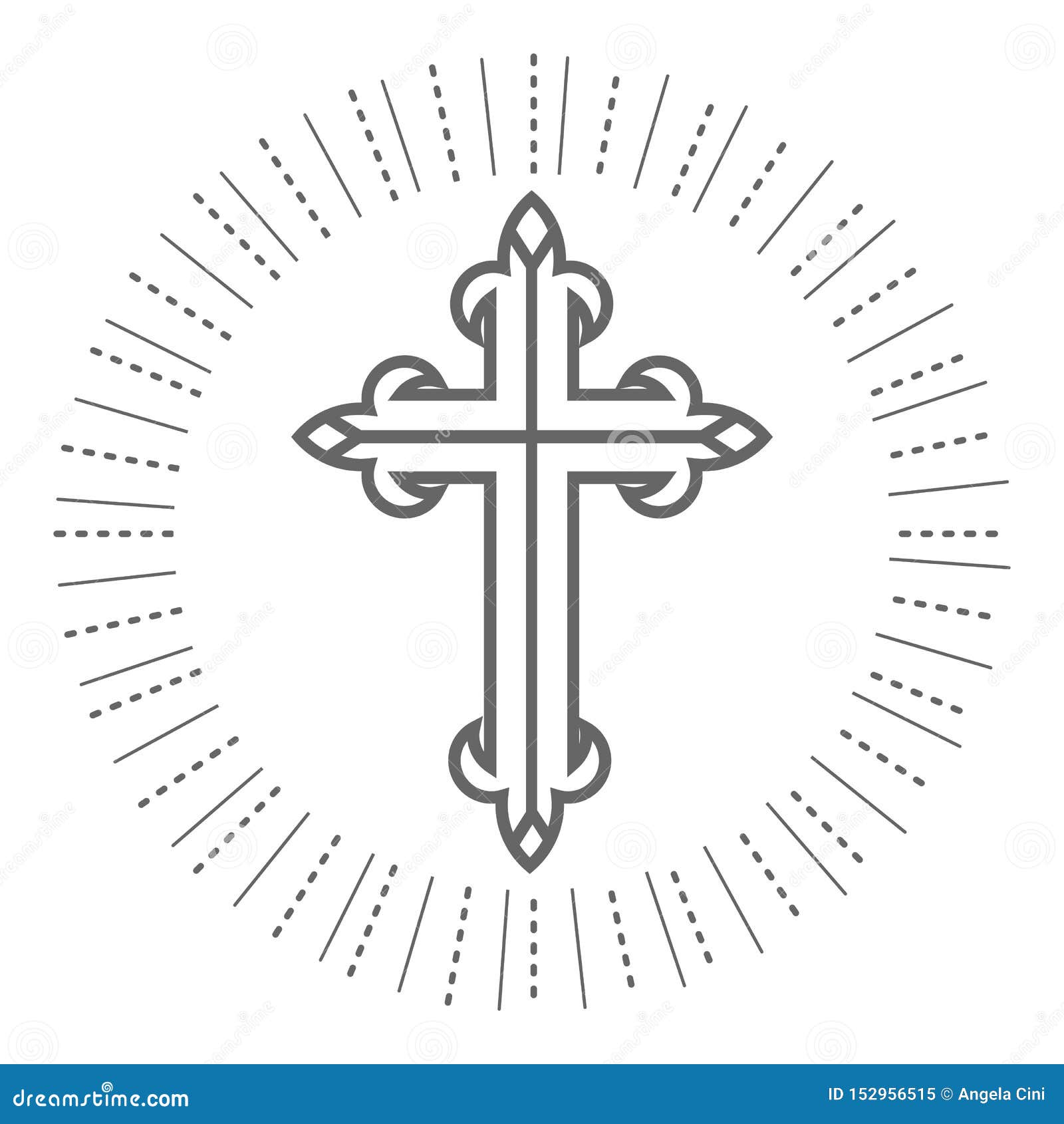 Holy Cross Christian and Orthodox Illustration on White Background ...