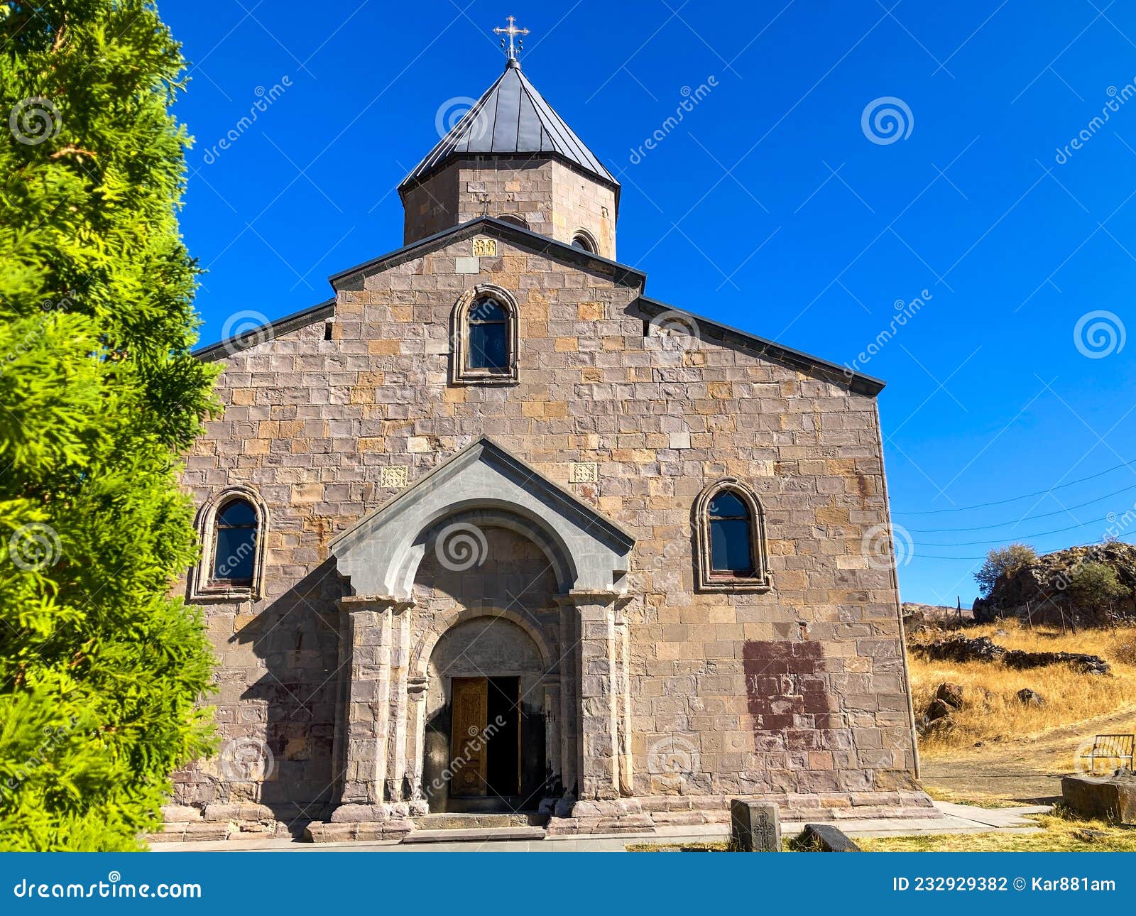 Holy Cross Church of Arkaz stock photo. Image of landmark - 232929382