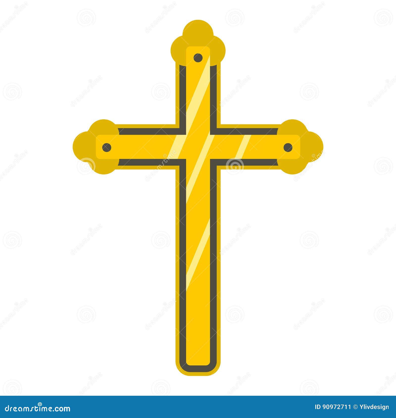 Holy cross icon isolated stock vector. Illustration of christ - 90972711