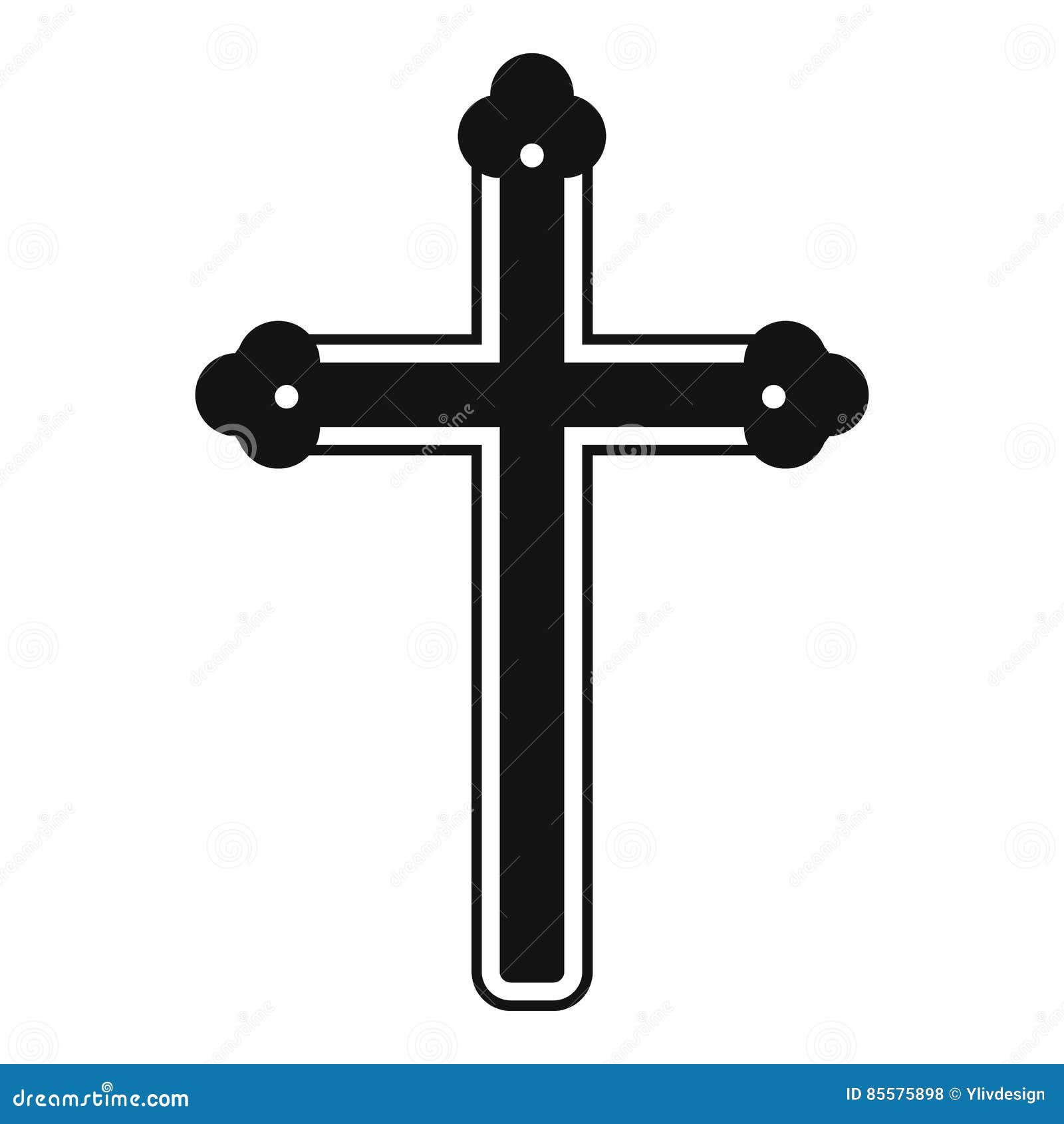 Holy Cross Icon , Simple Style Stock Vector - Illustration of ...