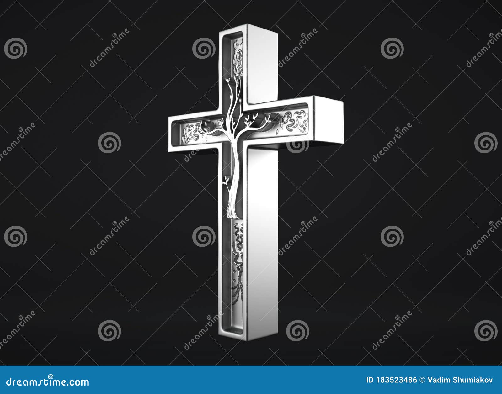 Holy Cross Isolated. 3D Rendering Stock Illustration - Illustration of ...