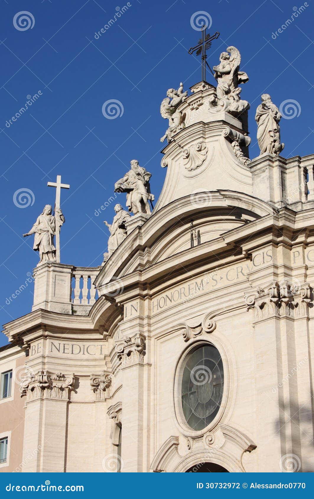 Holy Cross in Jerusalem Basilica in Rome Stock Photo - Image of holy ...