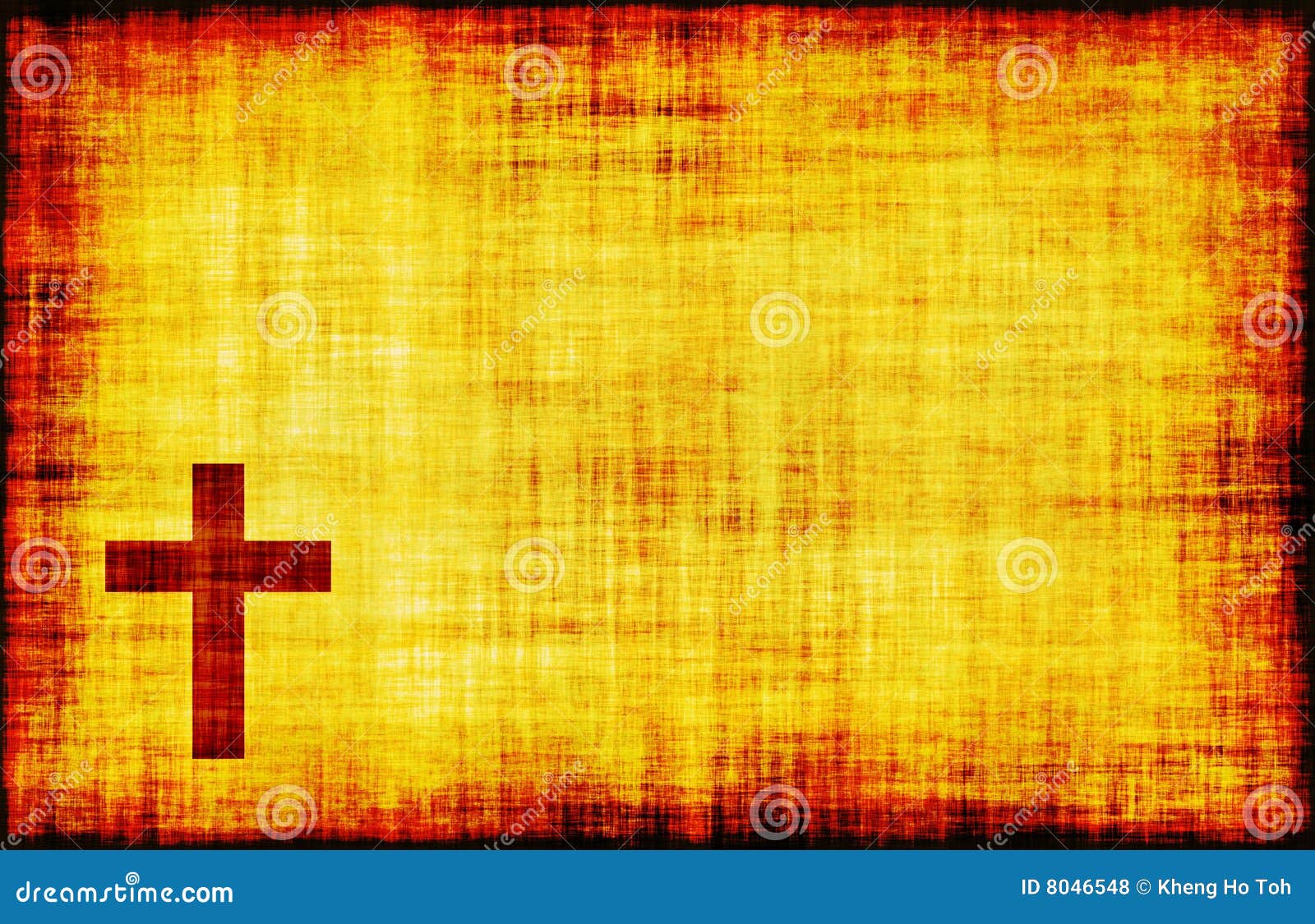 Holy Cross on Parchment Scroll Paper Stock Illustration - Illustration ...