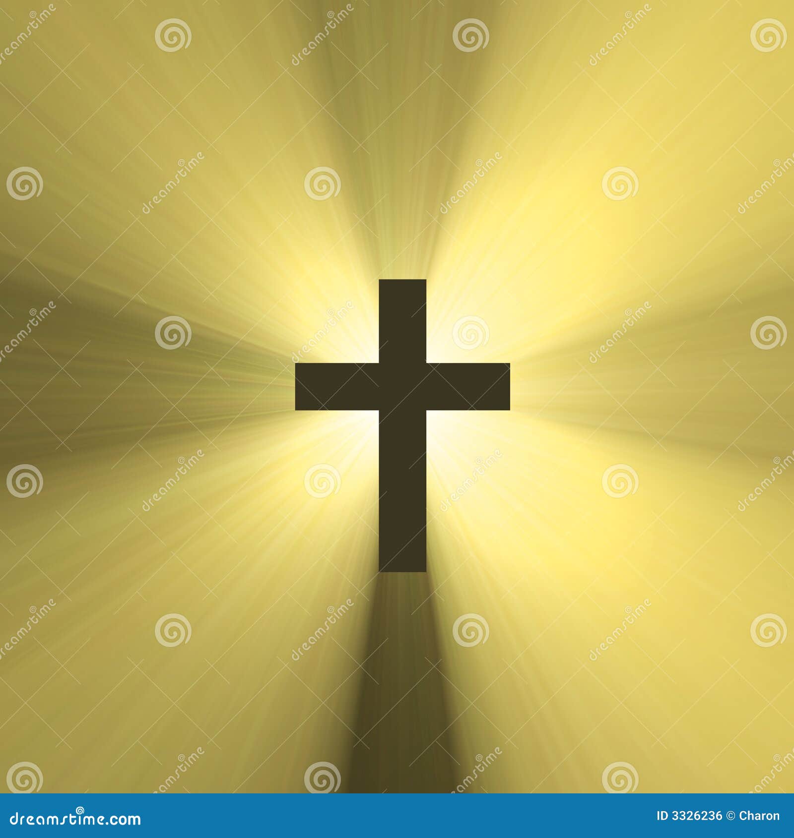 Holy Cross Symbol Sun Light Flare Stock Illustration - Illustration of ...