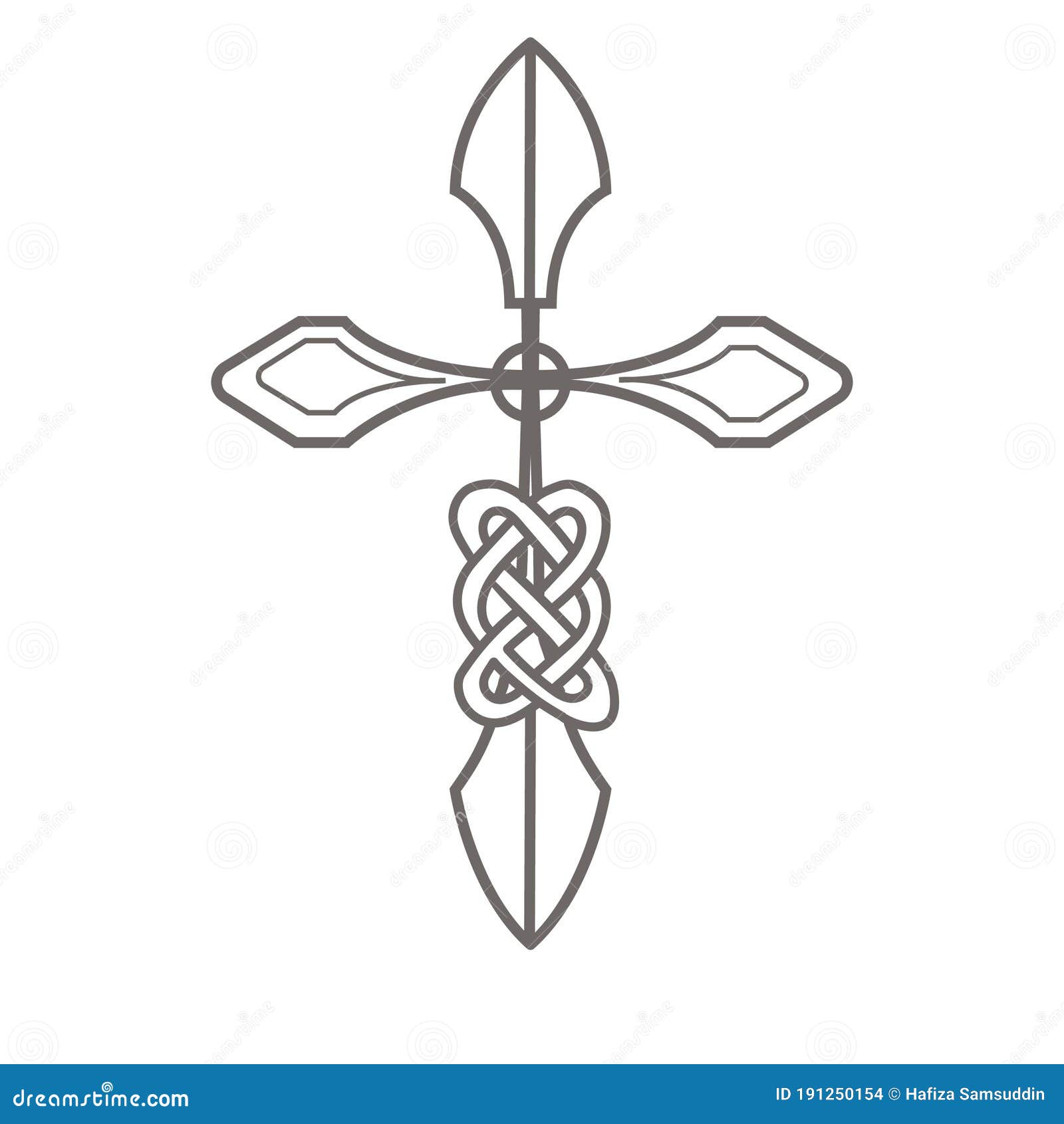 Holy Cross. Vector Illustration Decorative Design Stock Vector ...