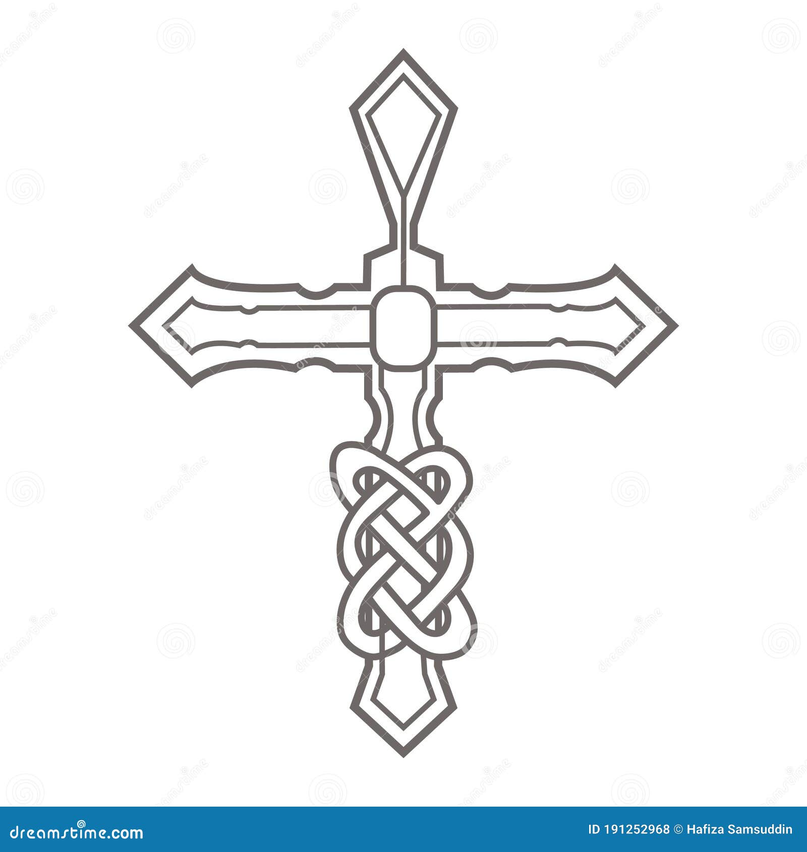 Holy Cross. Vector Illustration Decorative Design Stock Vector ...