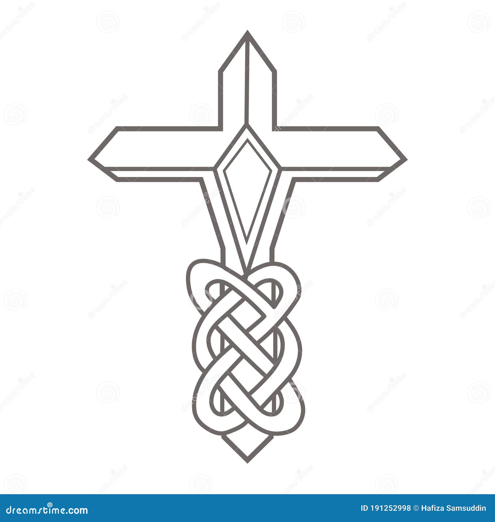 Holy Cross. Vector Illustration Decorative Design Stock Vector ...
