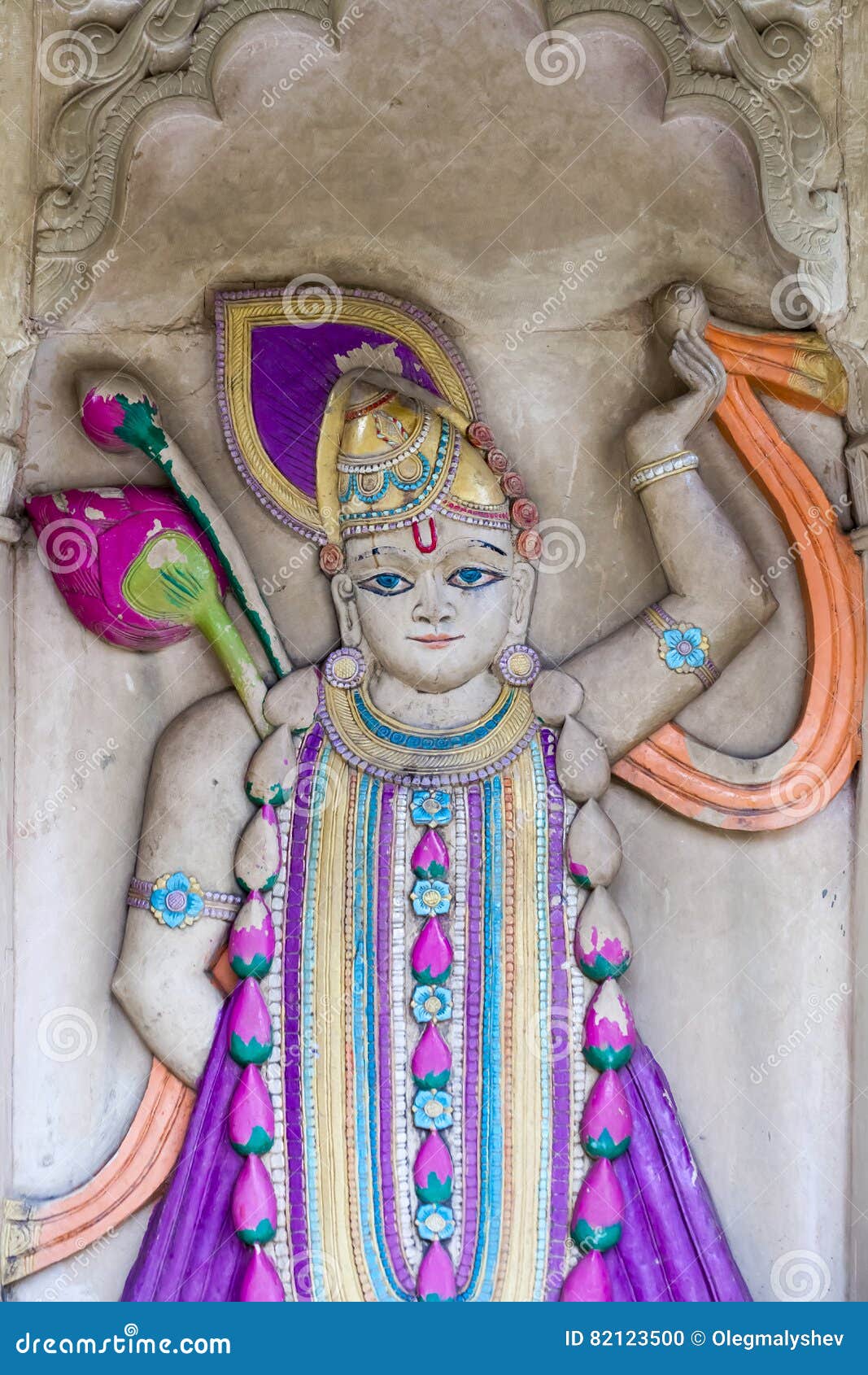 Holy Deity in Hindu Temple Figure Stock Photo - Image of heritage ...