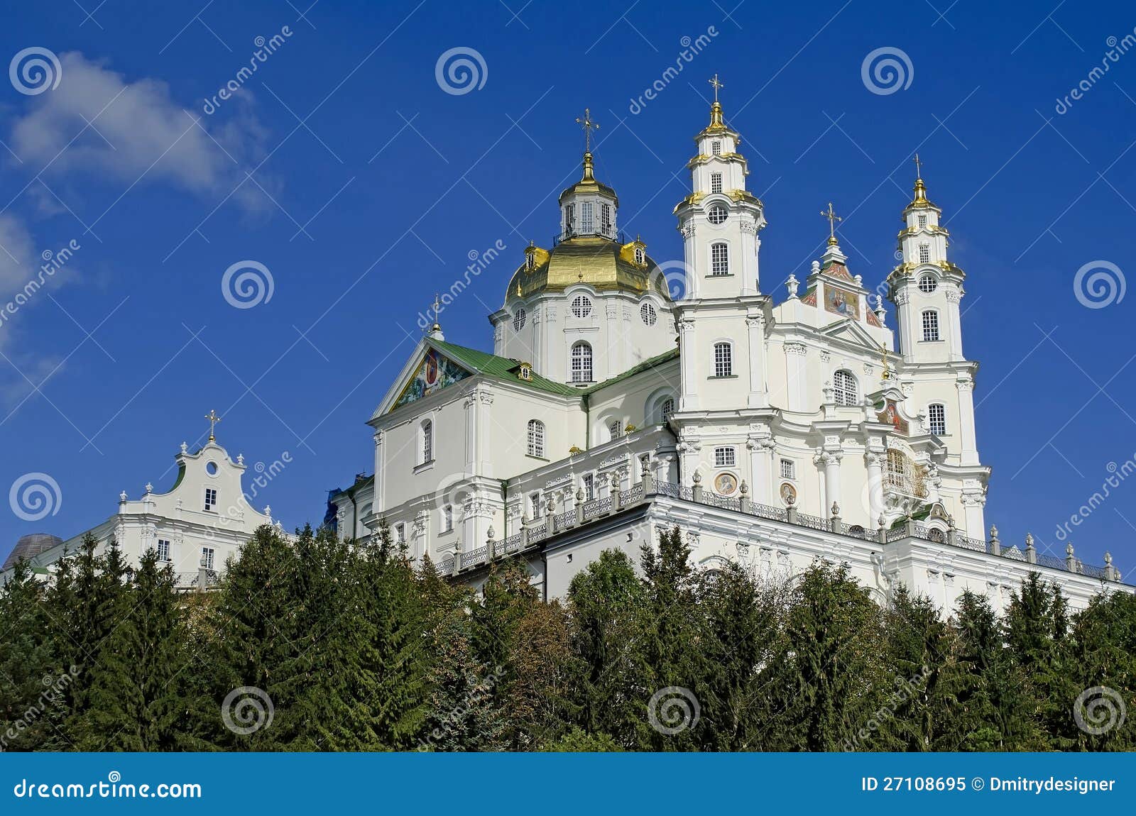 Holy Dormition Cathedral in Pochaev Lavra Stock Image - Image of travel ...