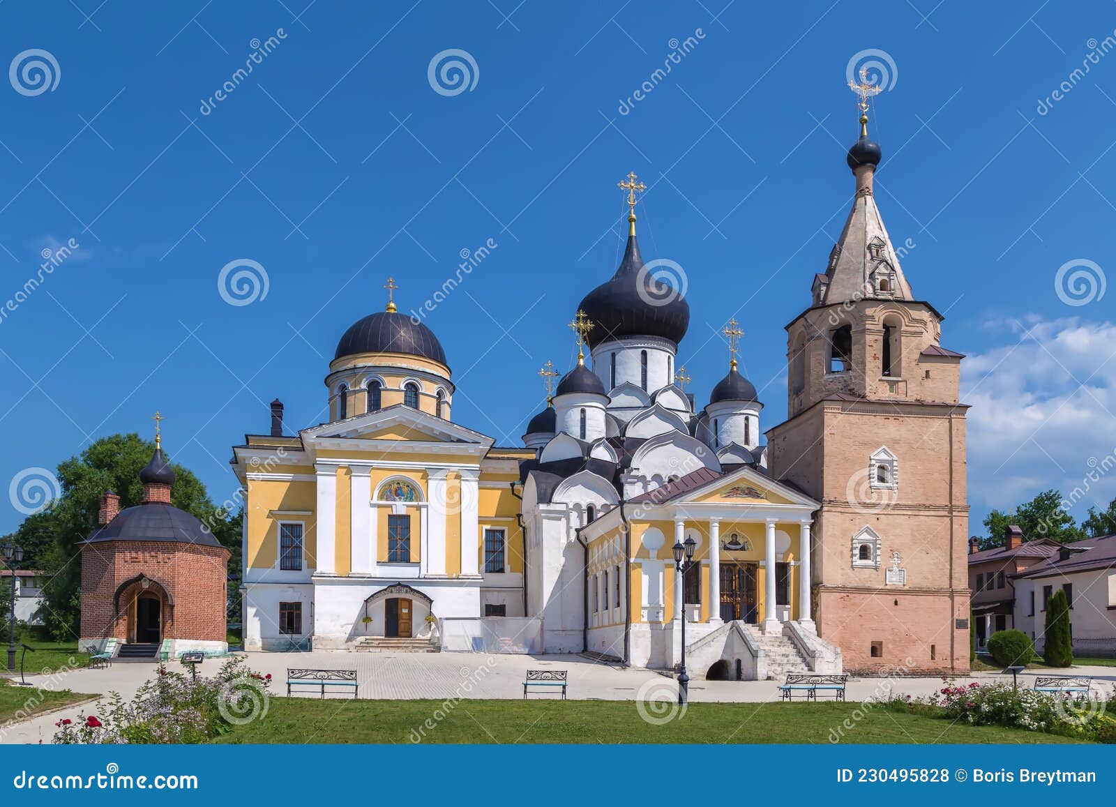Holy Dormition Monastery, Staritsa, Russia Stock Photo - Image of ...
