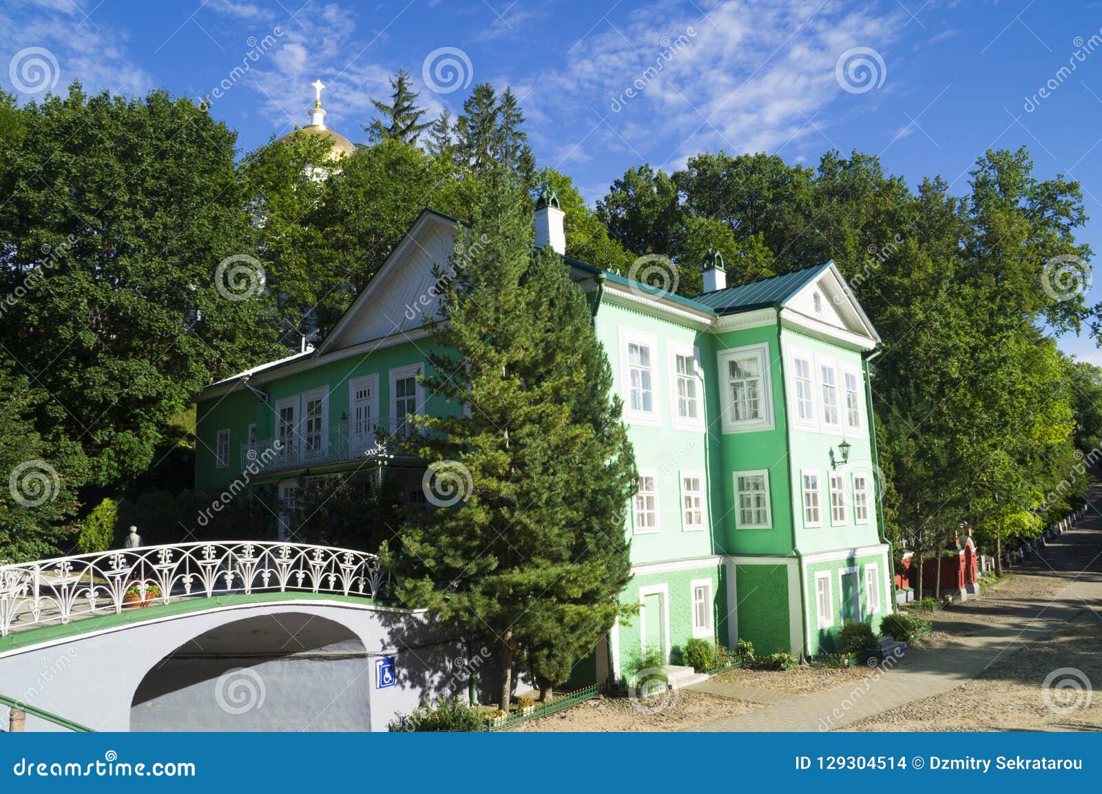 Holy Dormition Pskov-Caves Monastery Stock Photo - Image of pskov ...