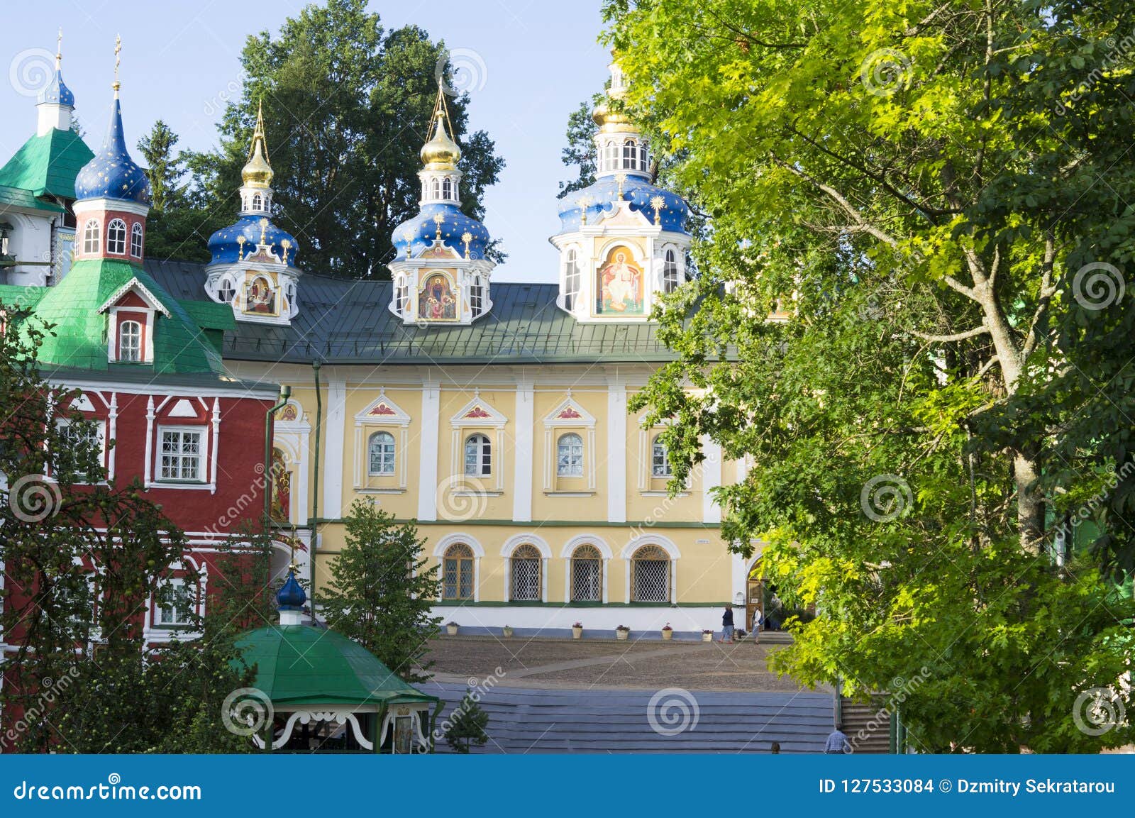 Holy Dormition Pskov-Caves Monastery Stock Photo - Image of dormition ...
