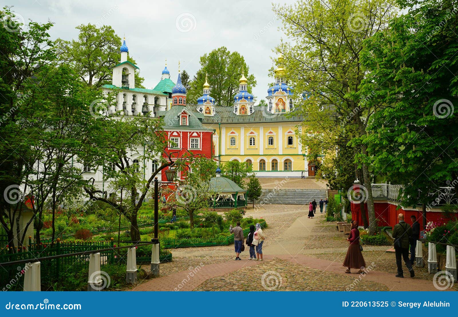 Holy Dormition Pskov-Pechersky Monastery Editorial Image - Image of ...
