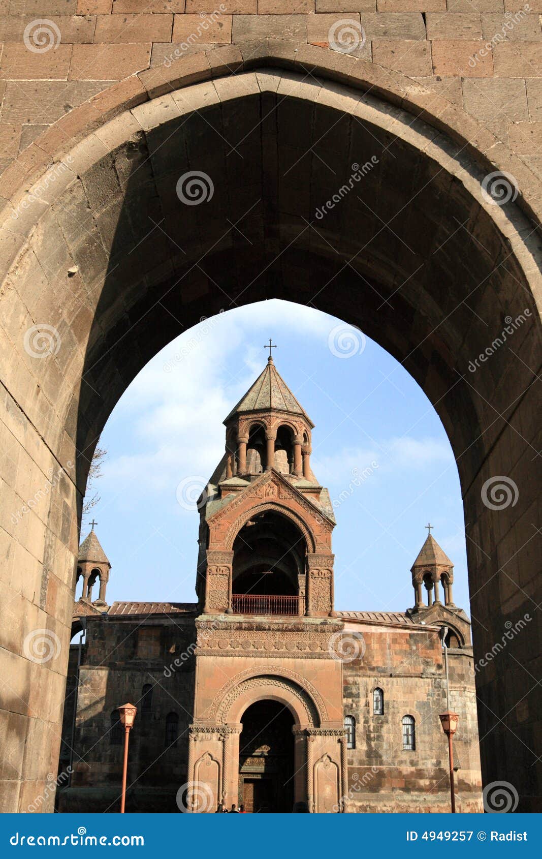 Holy Echmiadzin Cathedral stock image. Image of famous - 4949257