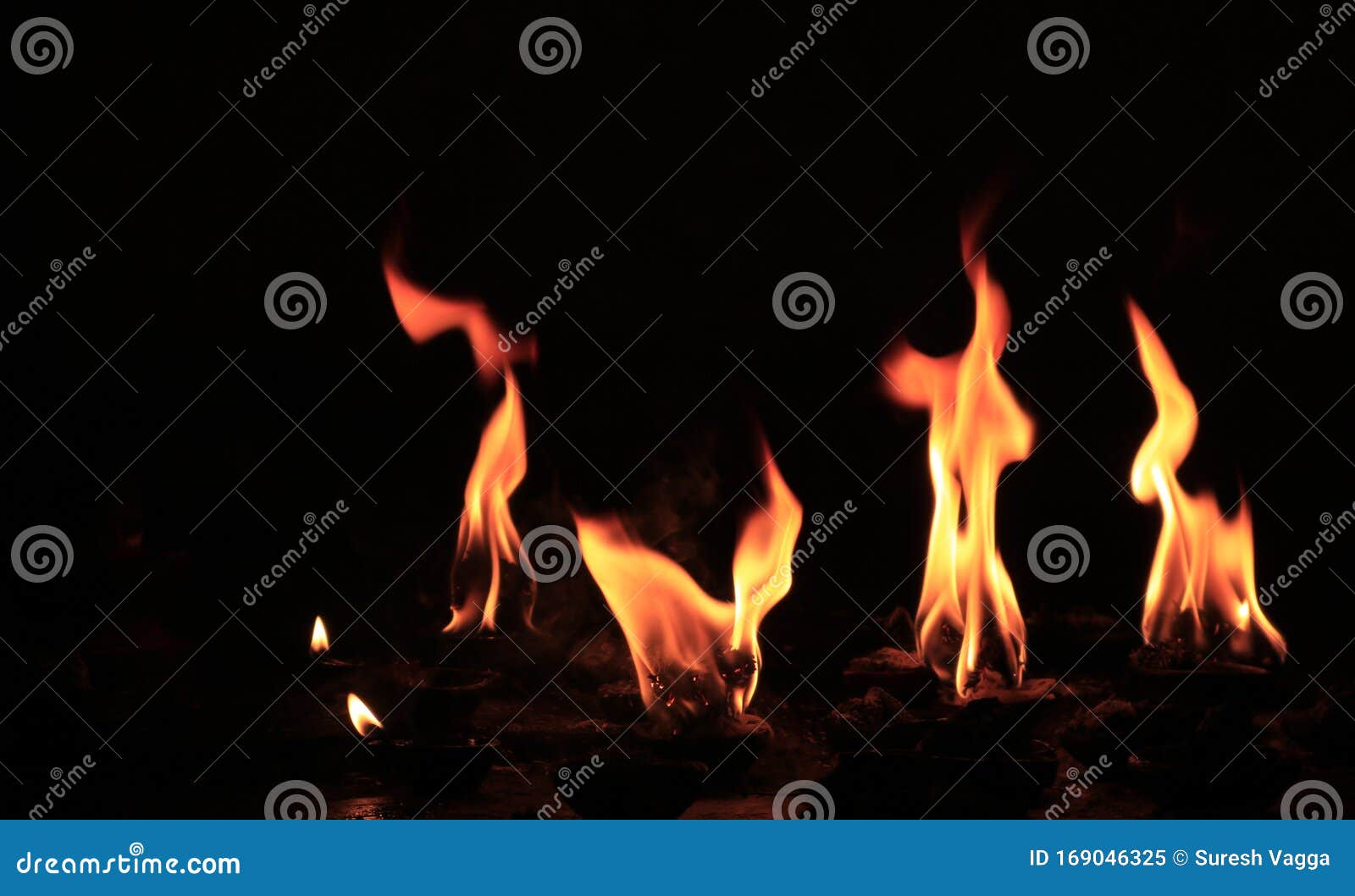 Holy fire burning stock image. Image of stone, bright - 169046325