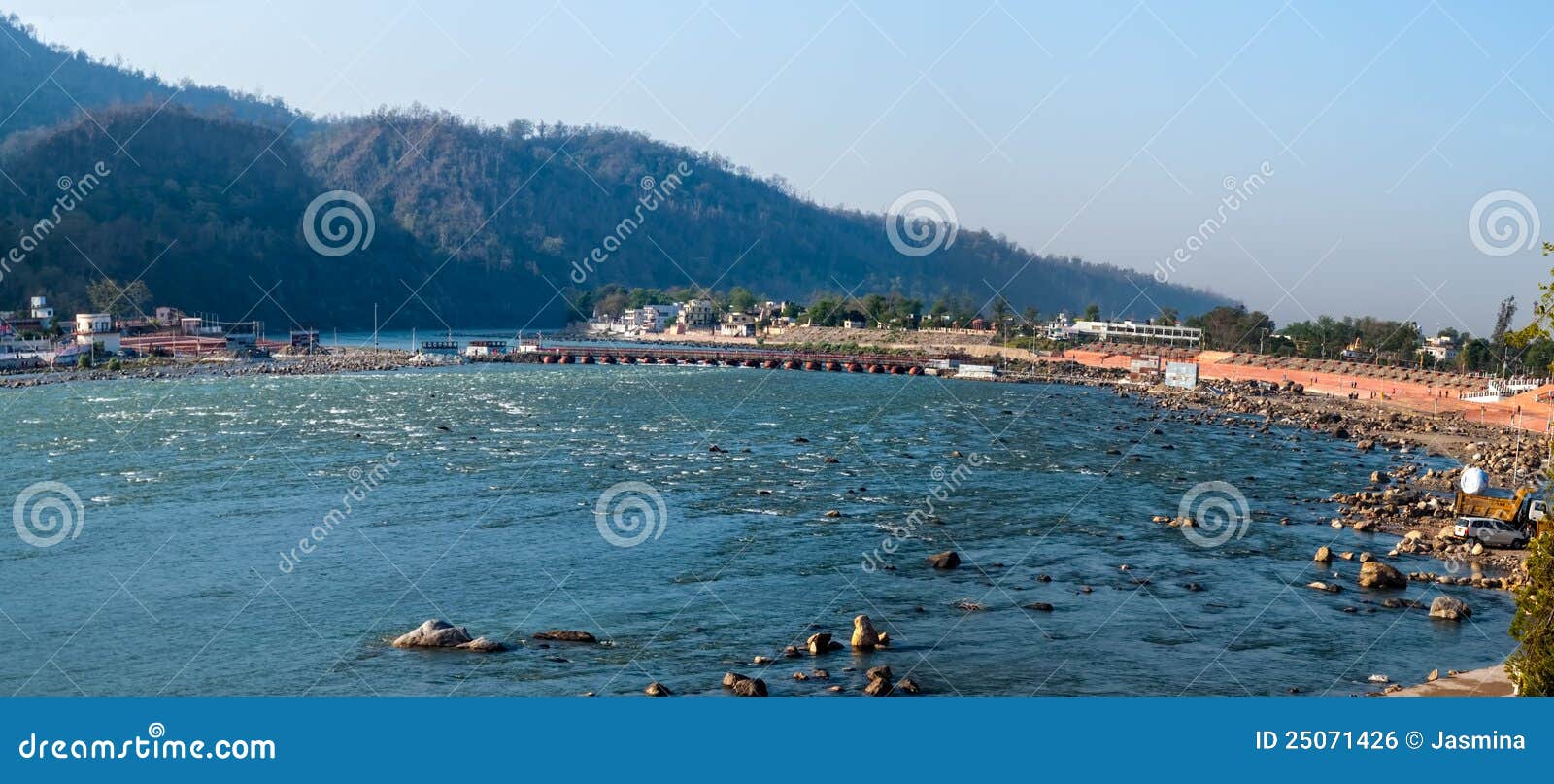 Rishikesh, Ganges river stock photo. Image of history - 25071426