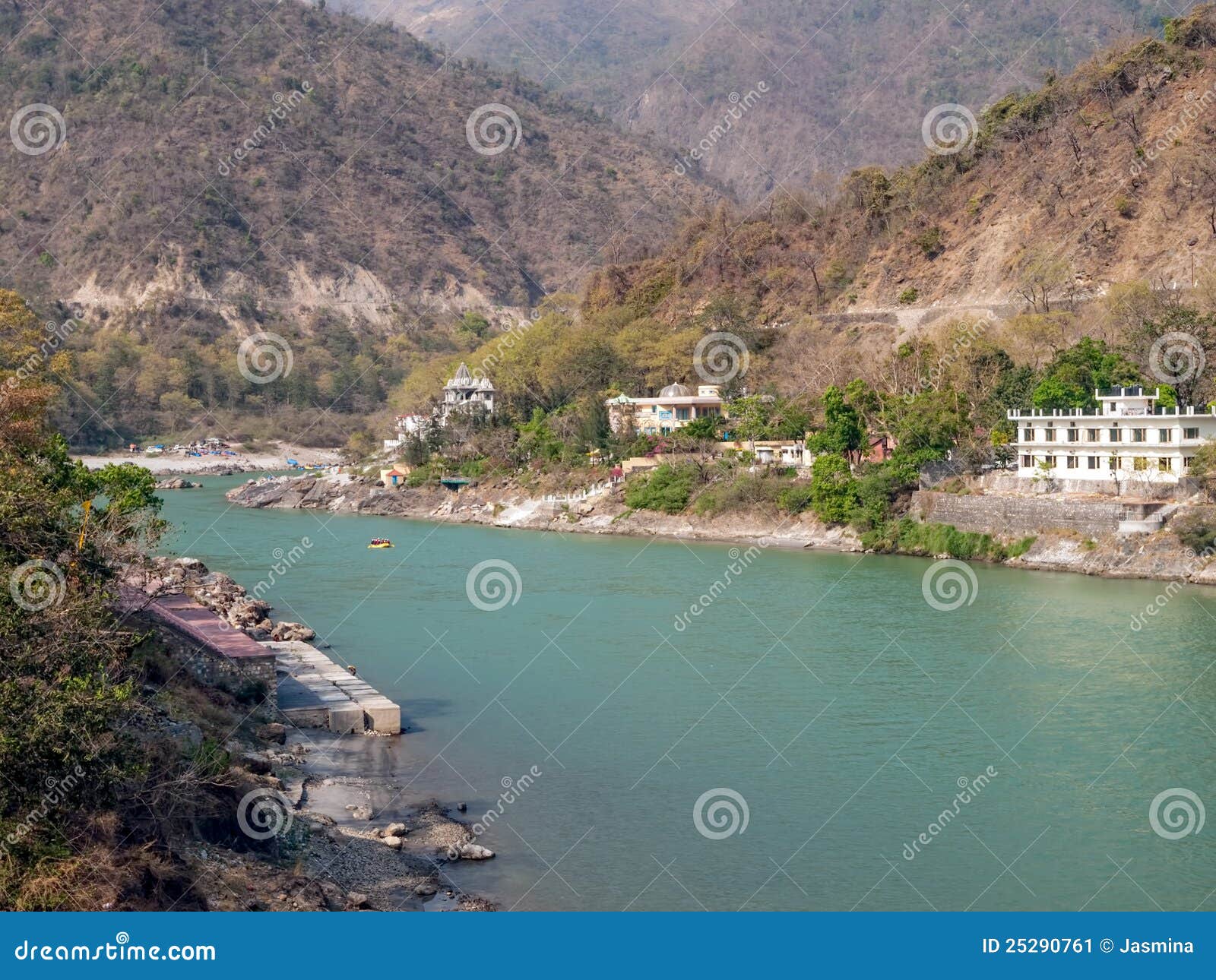 Holy Ganges river stock image. Image of destination, landscape - 25290761
