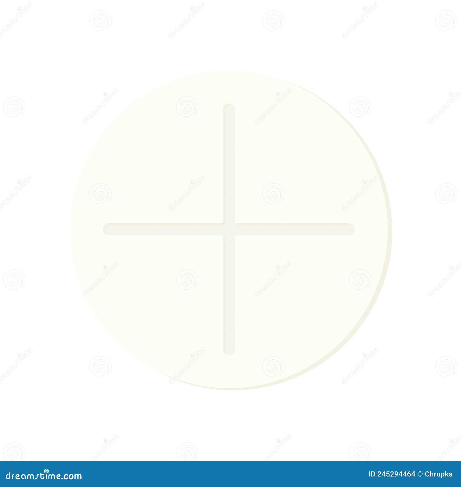 Holy Host, Communion, Wafer Stock Vector - Illustration of christian ...