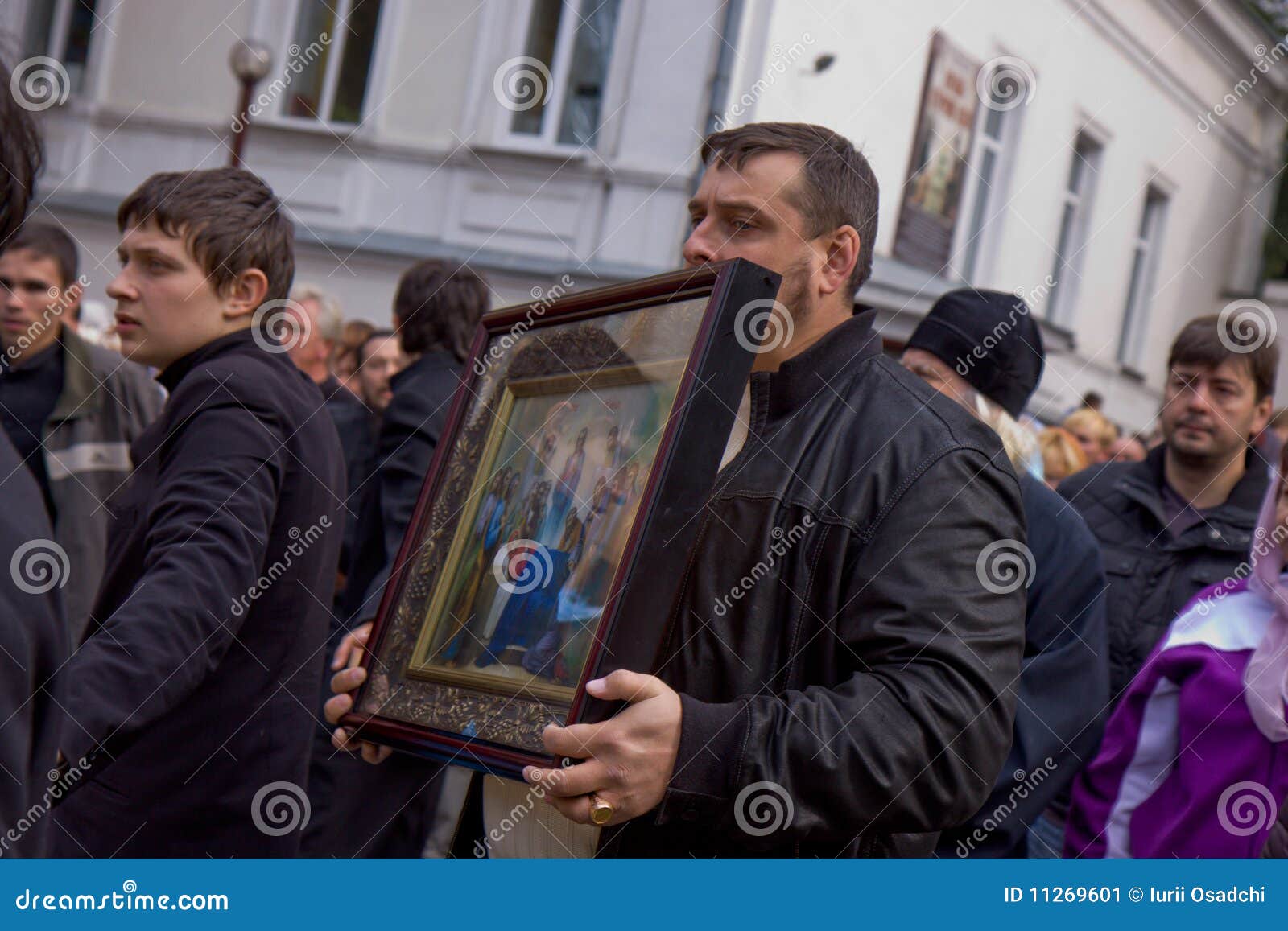 Holy Icon Carrying Procession Editorial Photo - Image of face ...