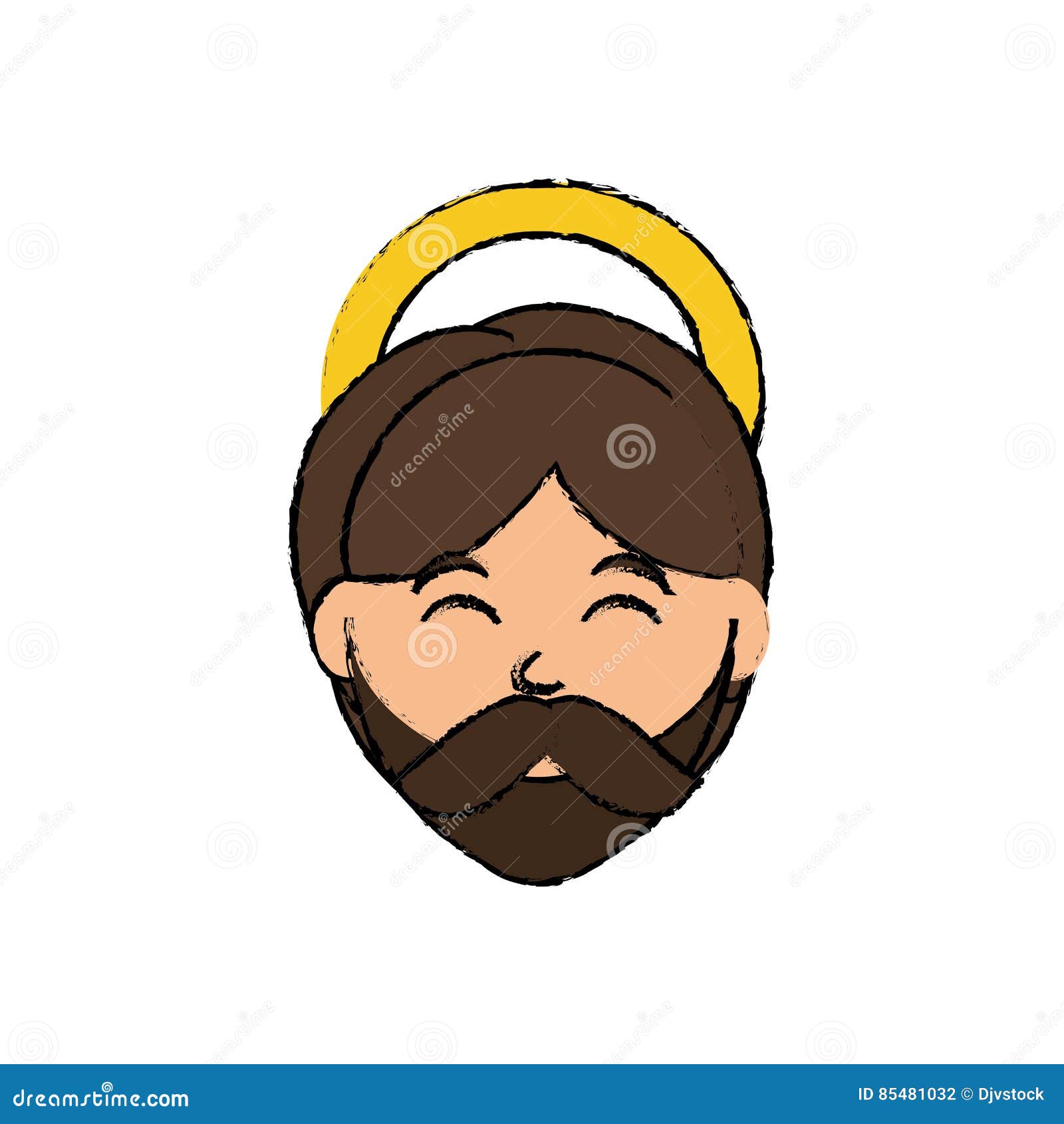 Holy joseph cartoon stock illustration. Illustration of christian ...