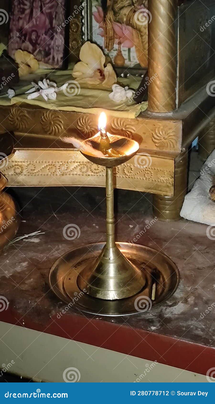 Holy Lamp Burning in Front of God Stock Footage - Video of asia ...
