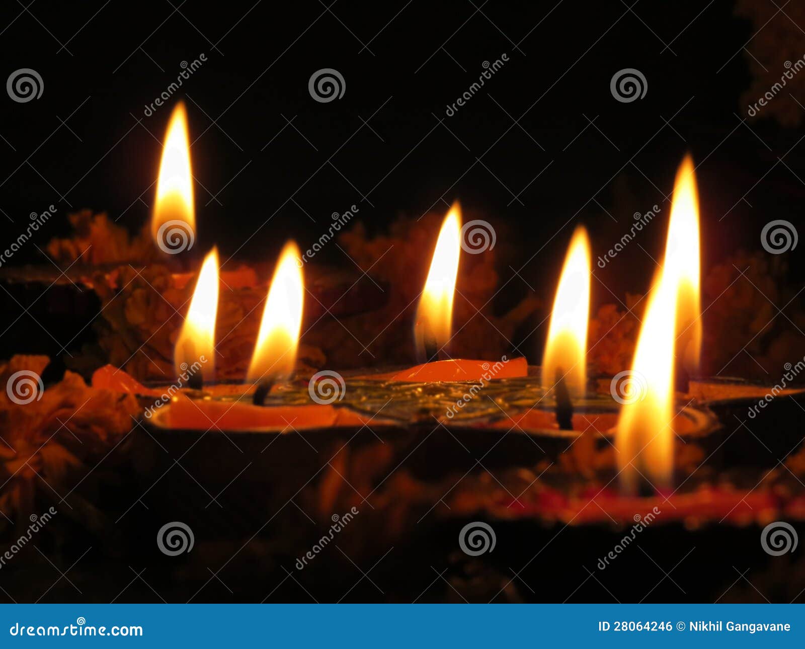 Holy Lamps stock photo. Image of hindu, lights, flame - 28064246
