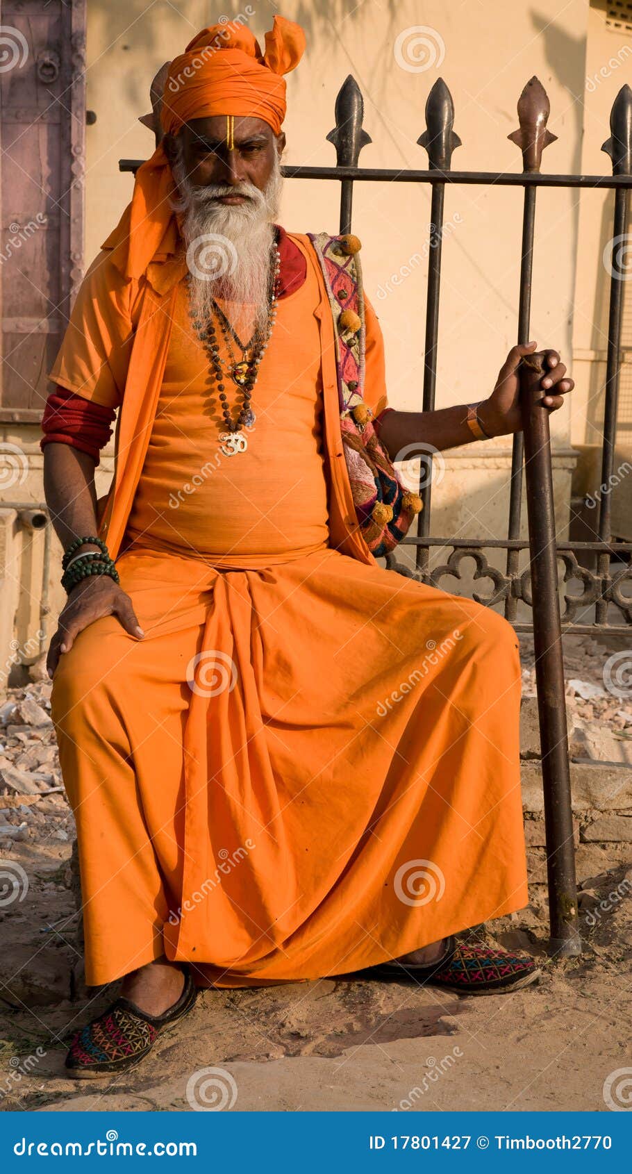 Holy man in Jaipur editorial photography. Image of india - 17801427