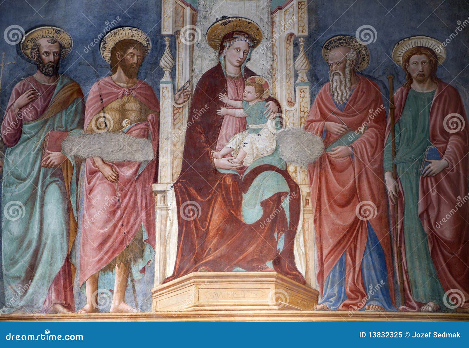 Holy Mary from Florence Church Editorial Image - Image of italy, sacrum ...
